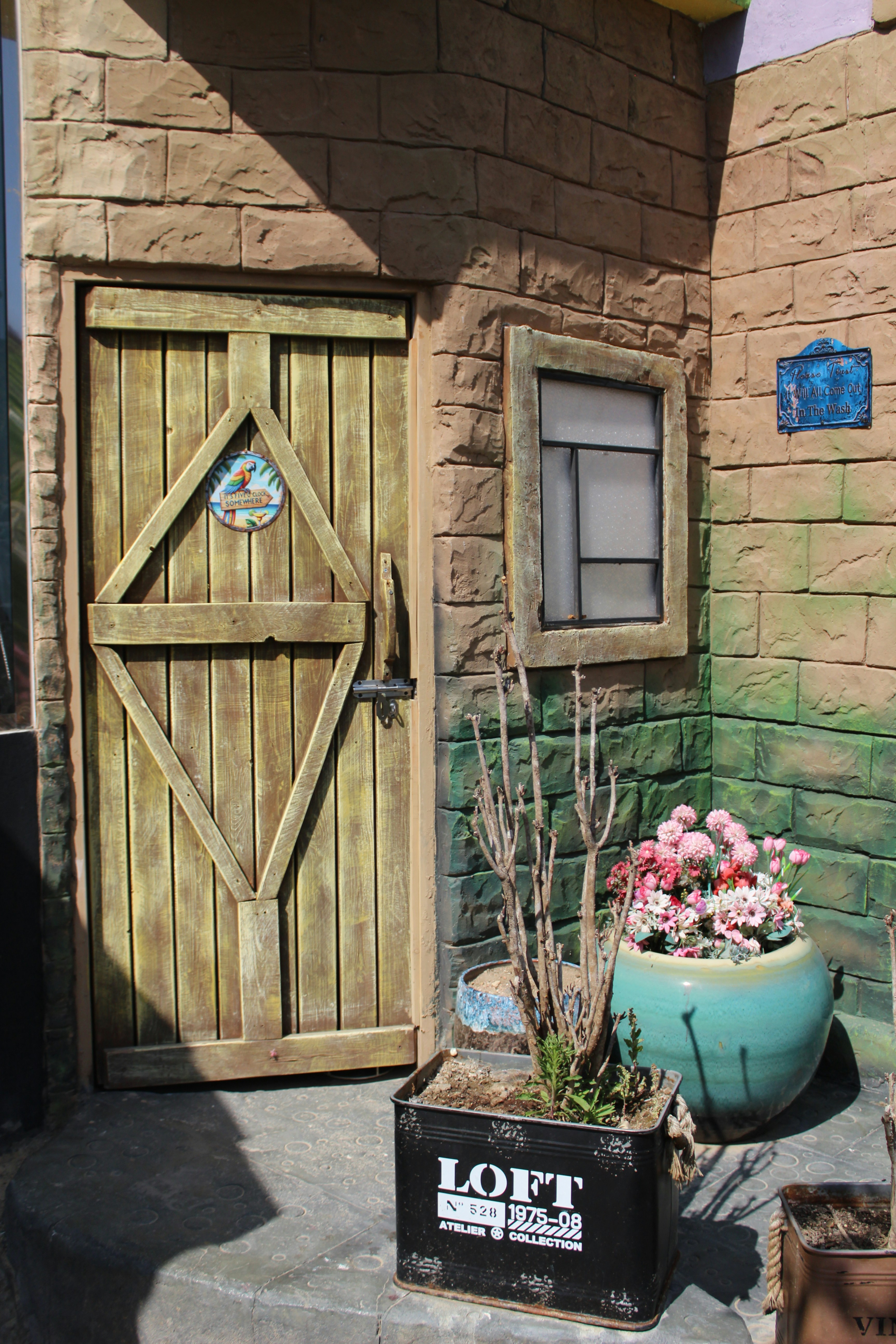 Rustic Charm at the Sunlit Doorstep