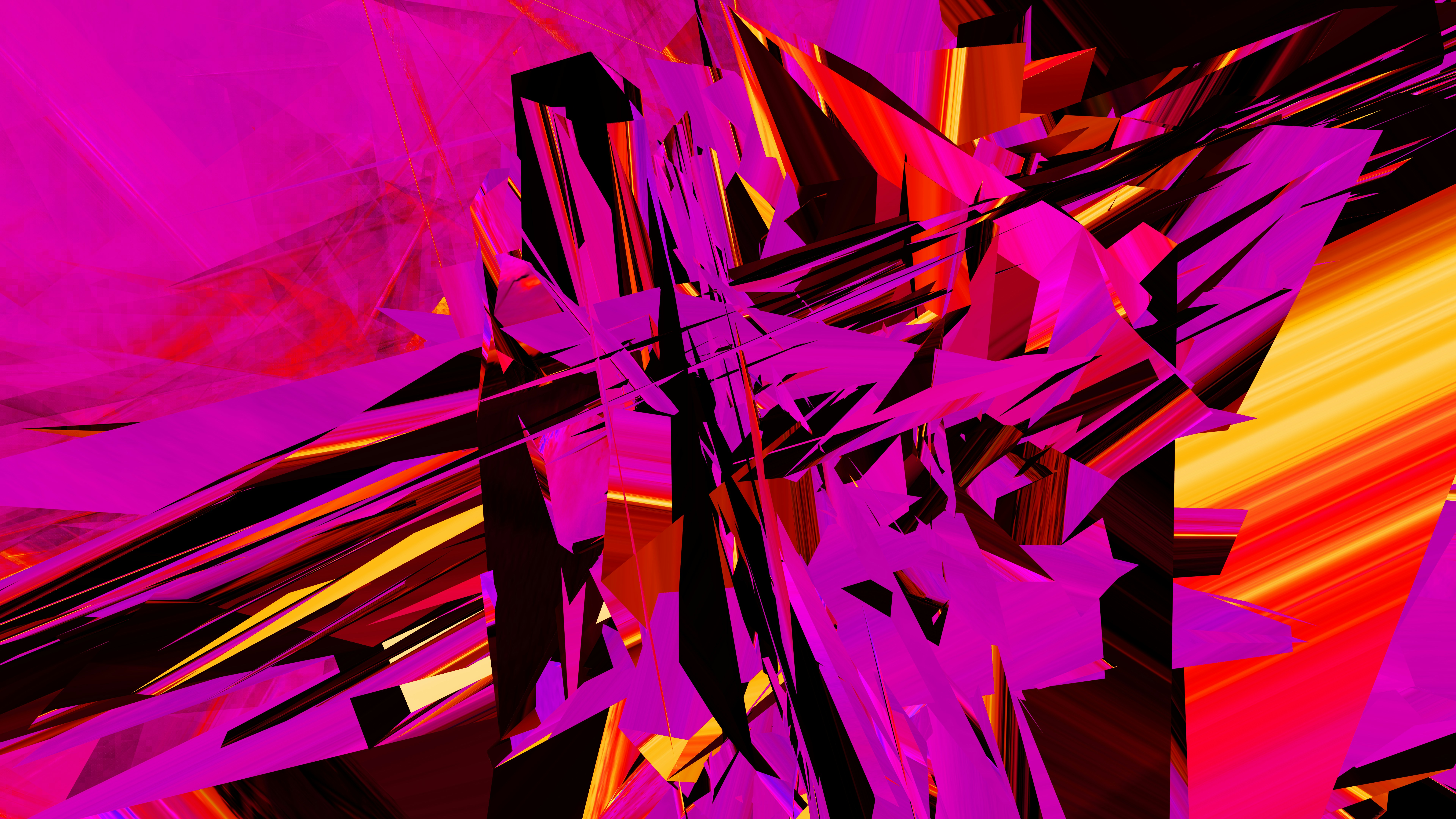 Abstract geometric forms burst with vibrant colors. photo – Free ...