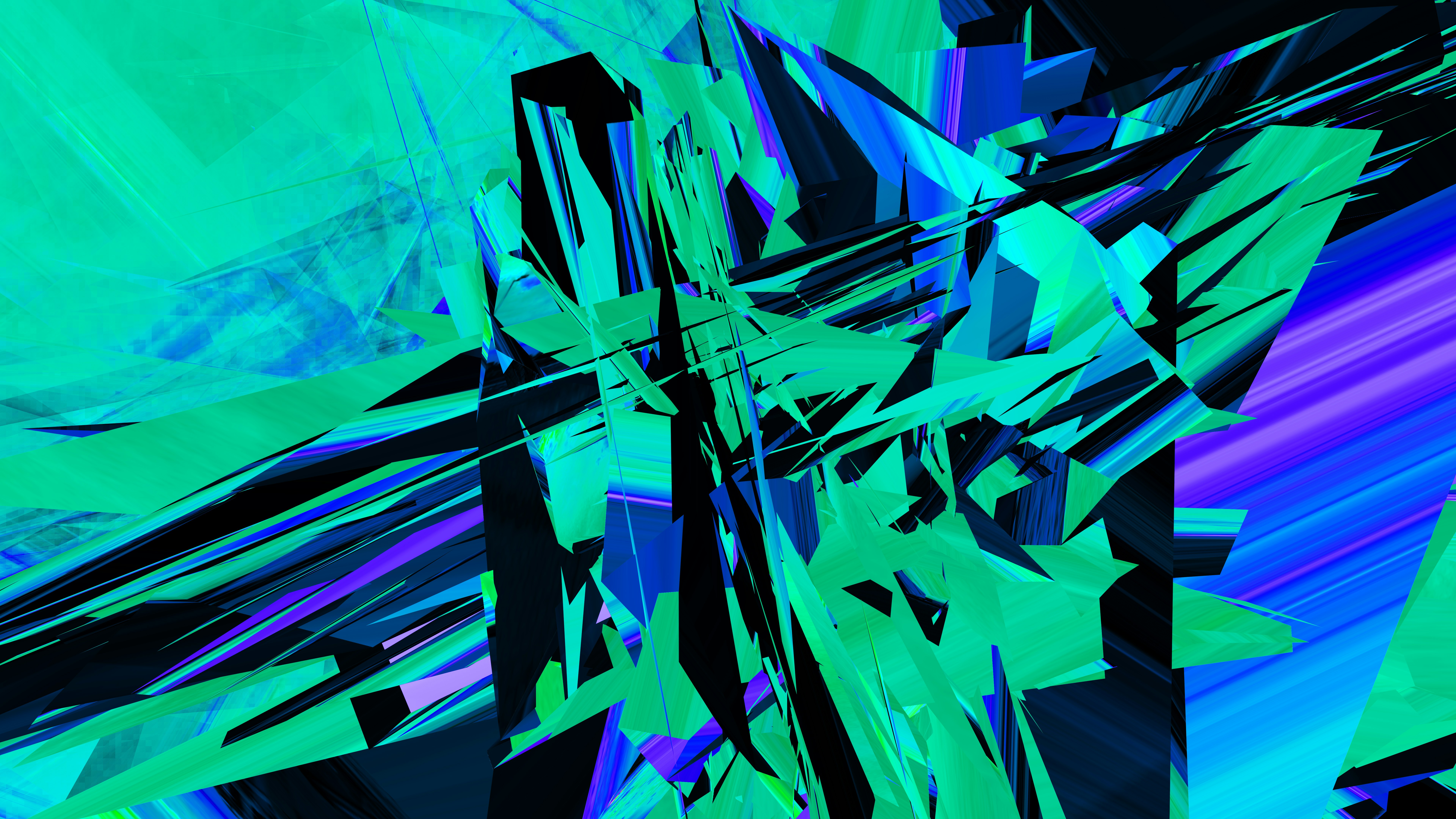 Abstract digital art with vibrant blues and greens. photo – Free ...
