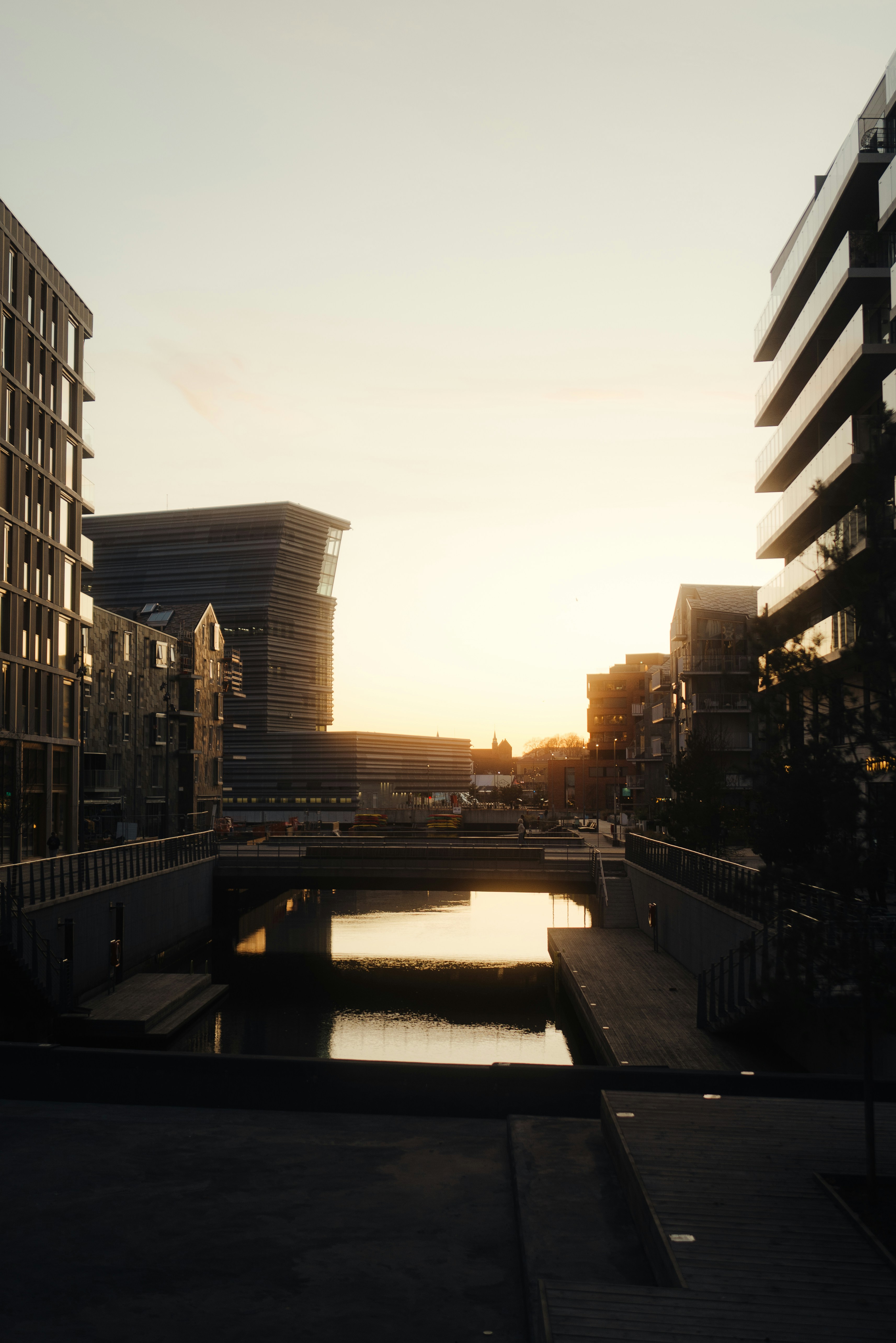 Urban Silhouette at Sunset