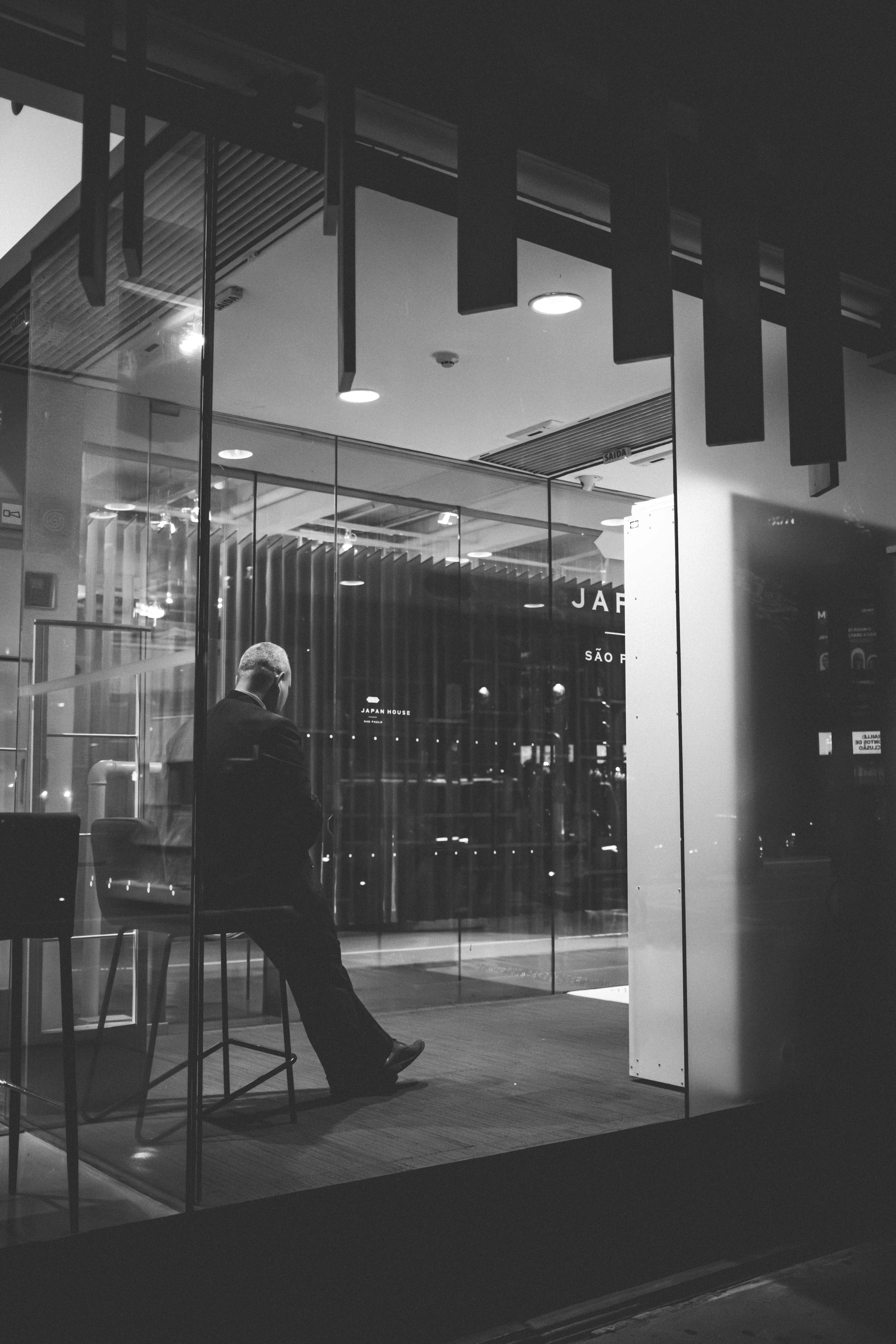 Reflections in a Modern Glass Box