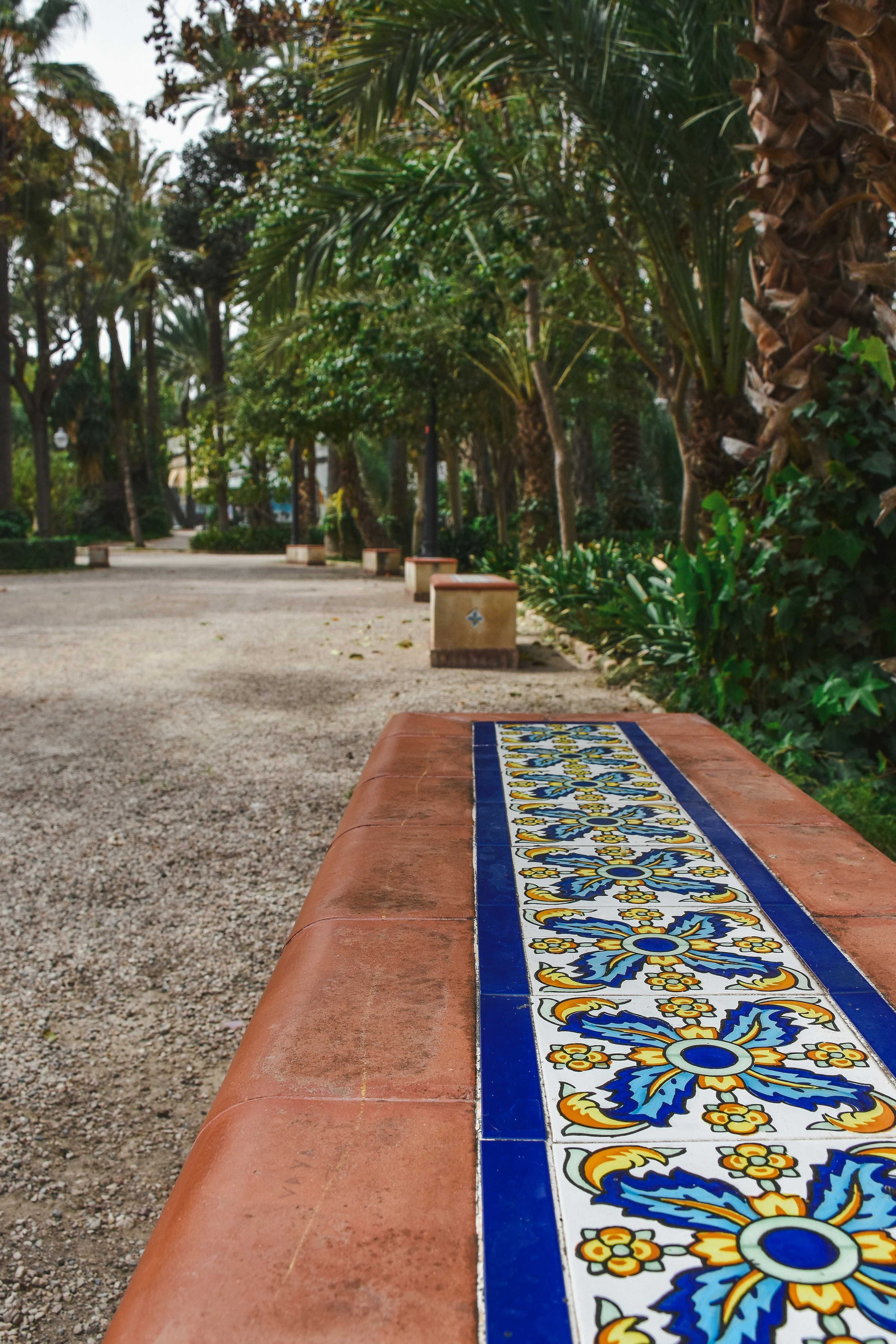 A Mosaic Pathway Through Lush Serenity