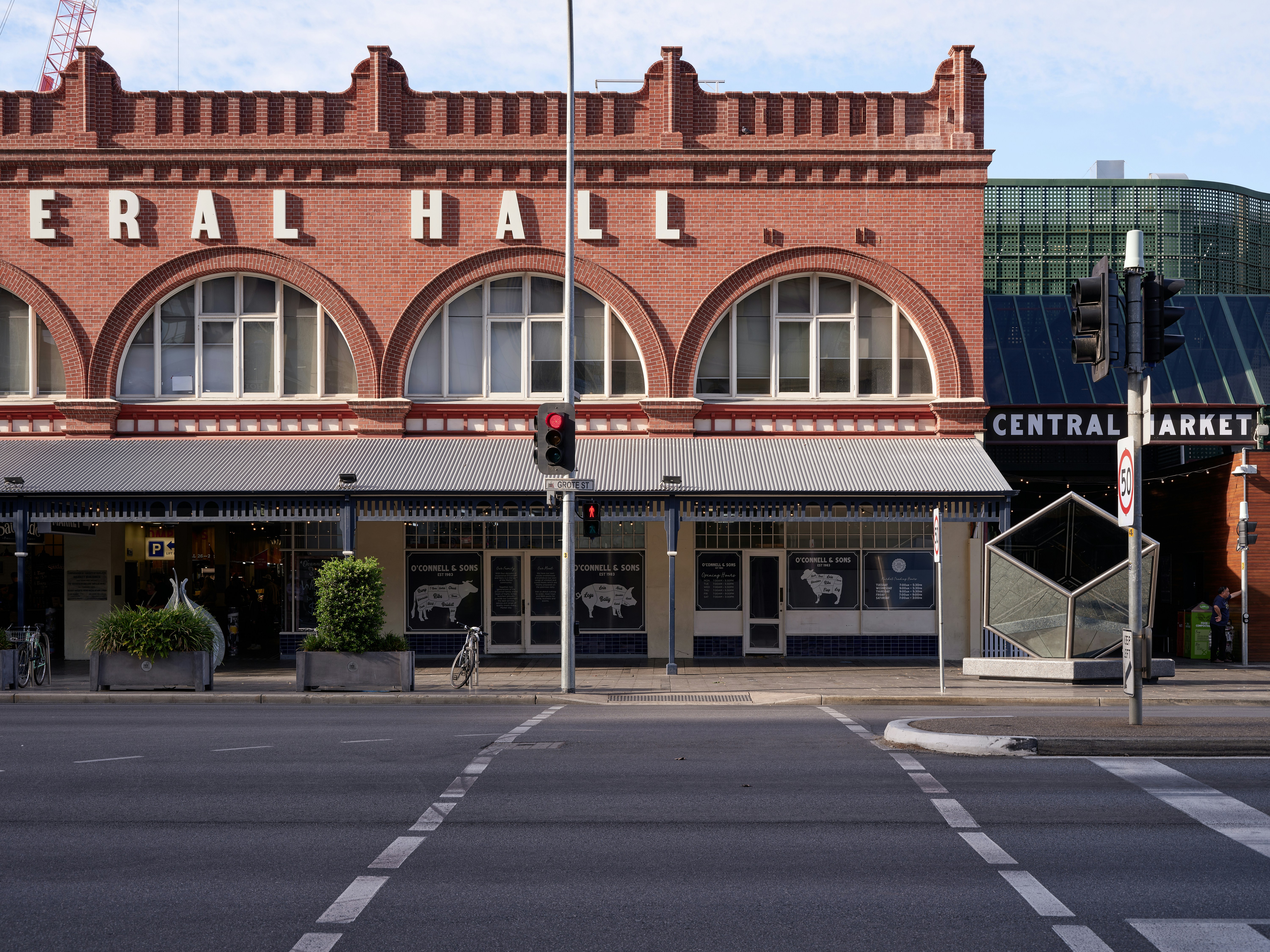 The general hall and central market buildings are seen. photo – Free ...