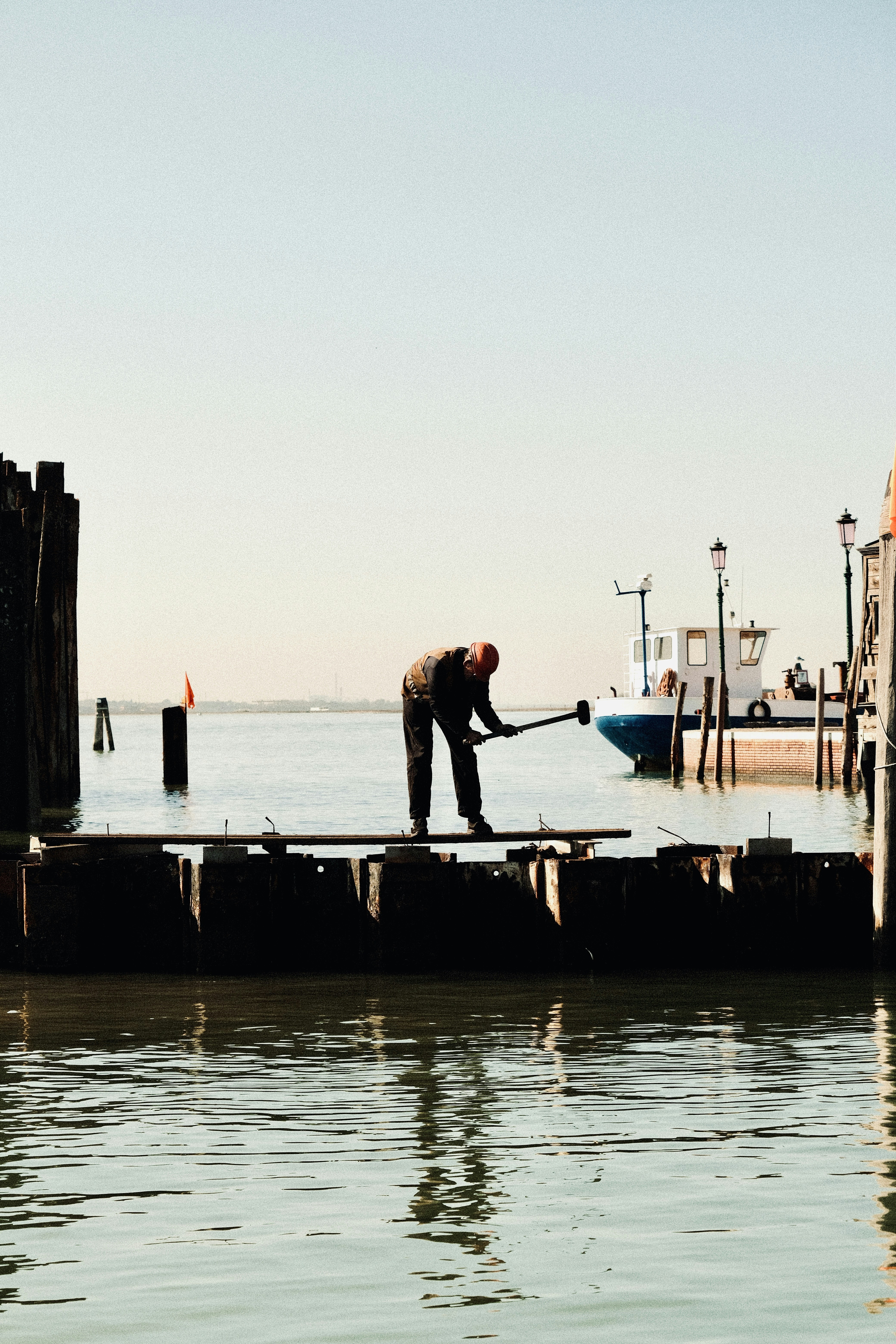 Dockside Swing: A Quiet Moment at the Pier