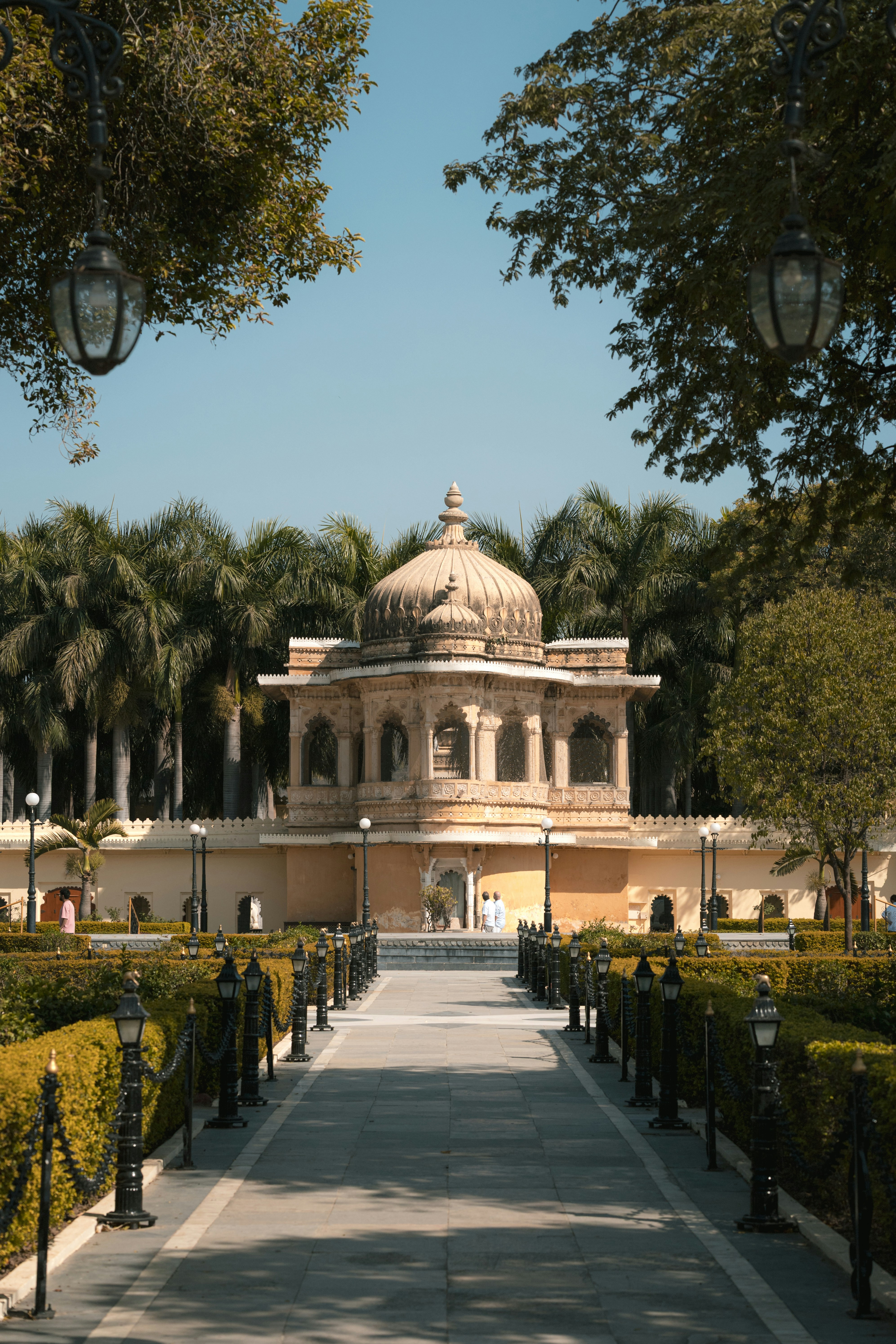 Temple Dome at the End of a Parasol Path