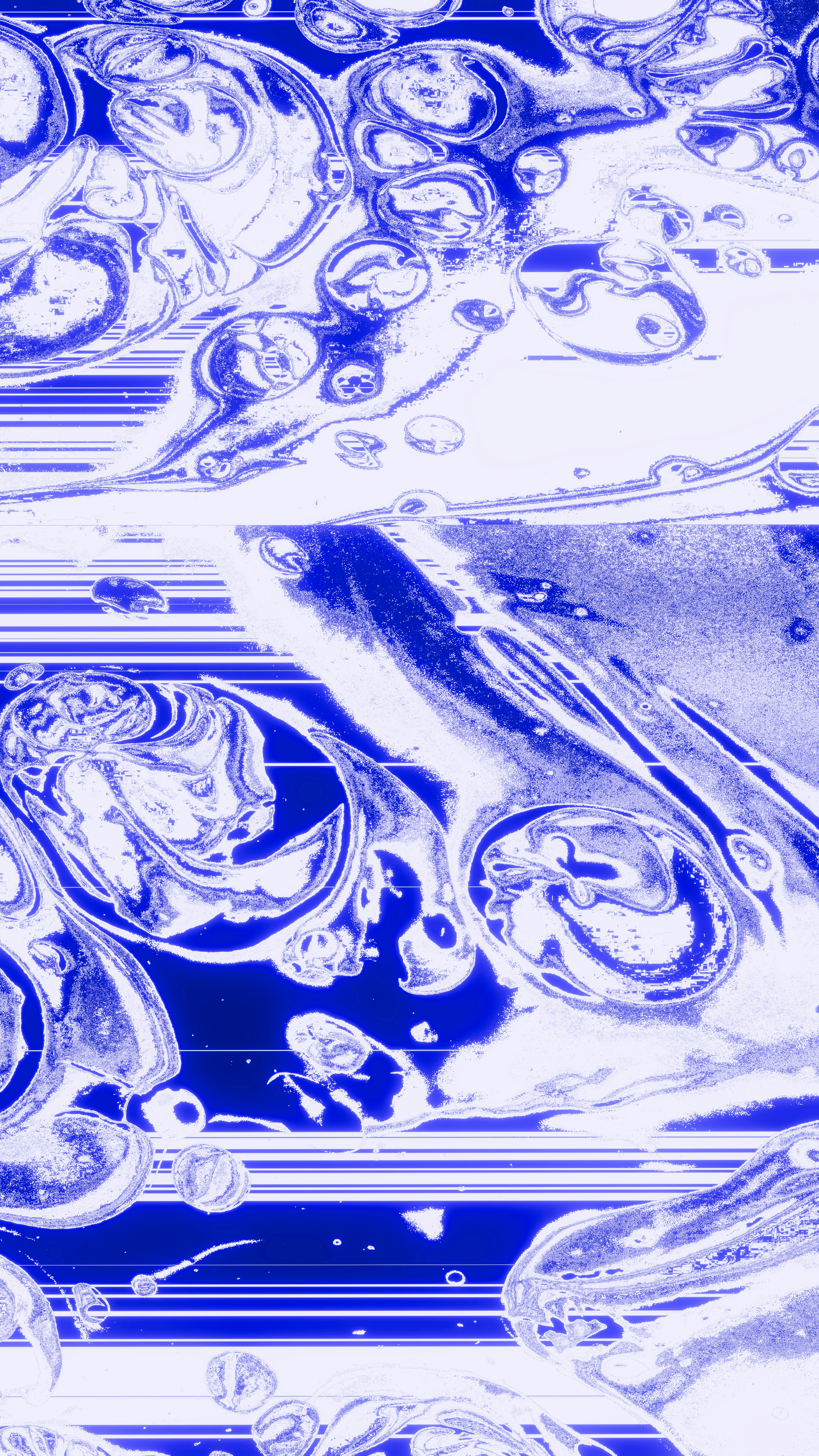 Arte abstracto azul con burbujas y remolinos. foto – Imagen de ...