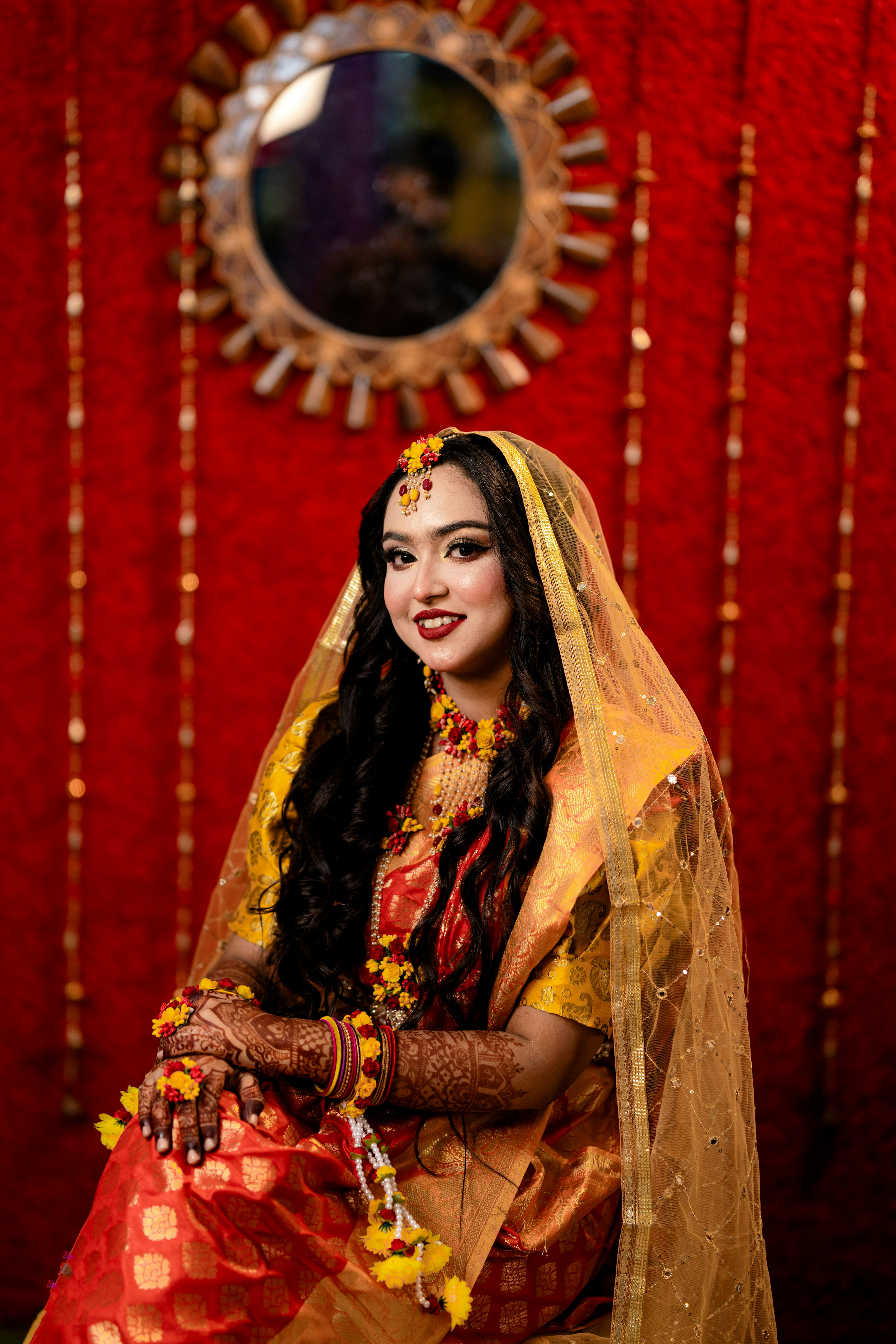 A beautiful bride poses with a festive outfit. photo – Free People ...