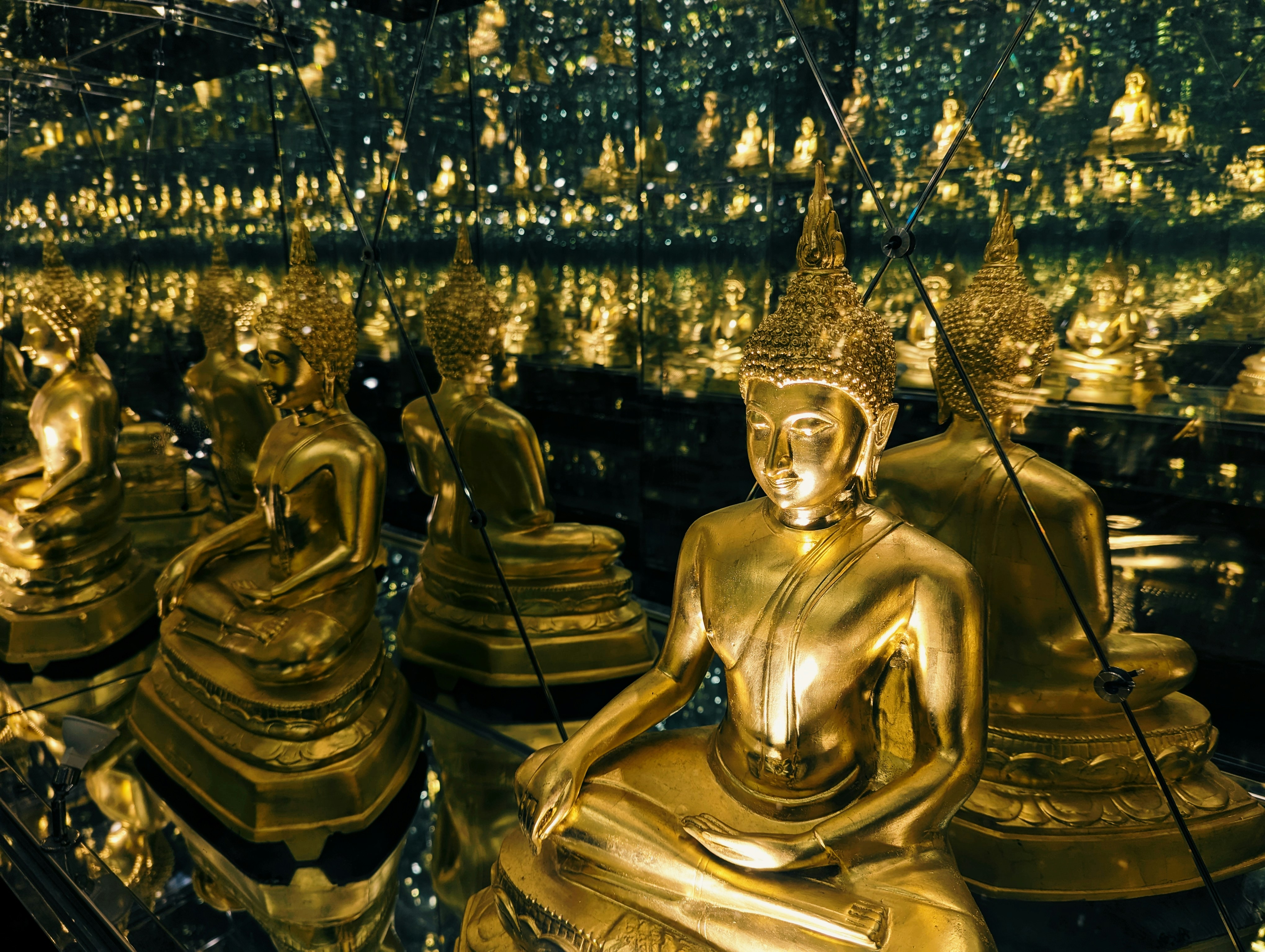 Golden Reflections: A Symphony of Serenity