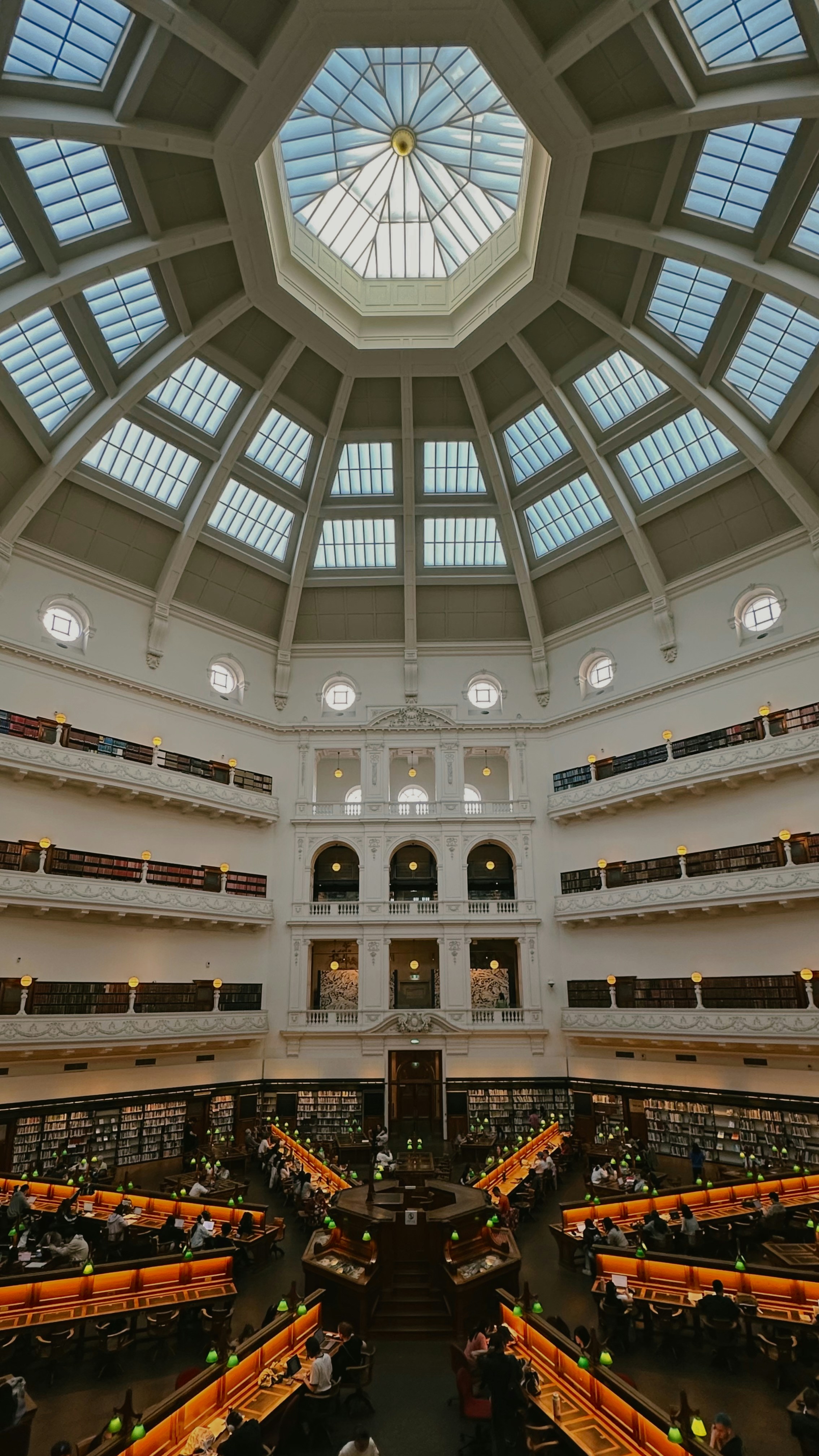 An impressive library interior with a dome ceiling. photo – Free ...