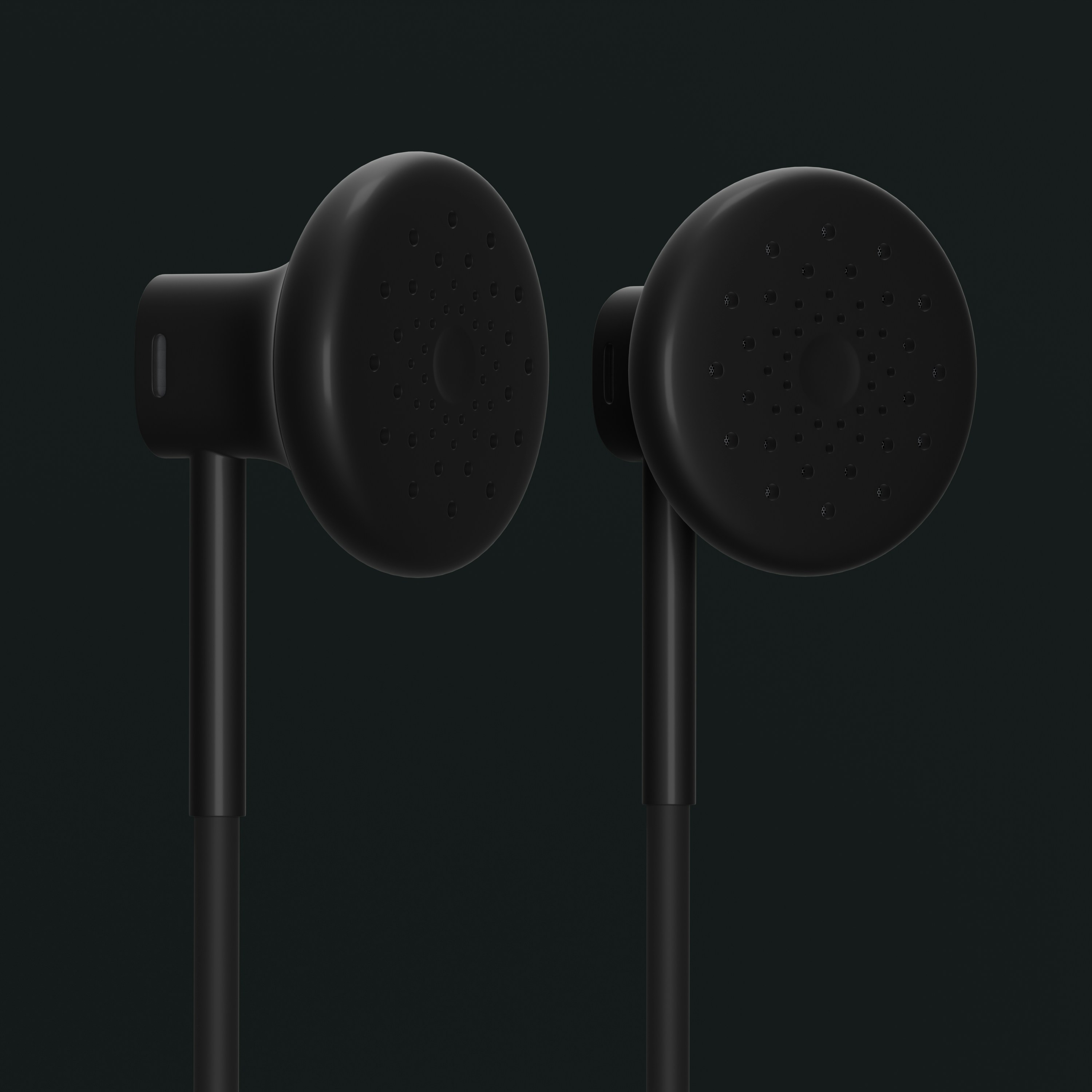 Black earbuds are shown in this picture. photo – Free Black Image on ...