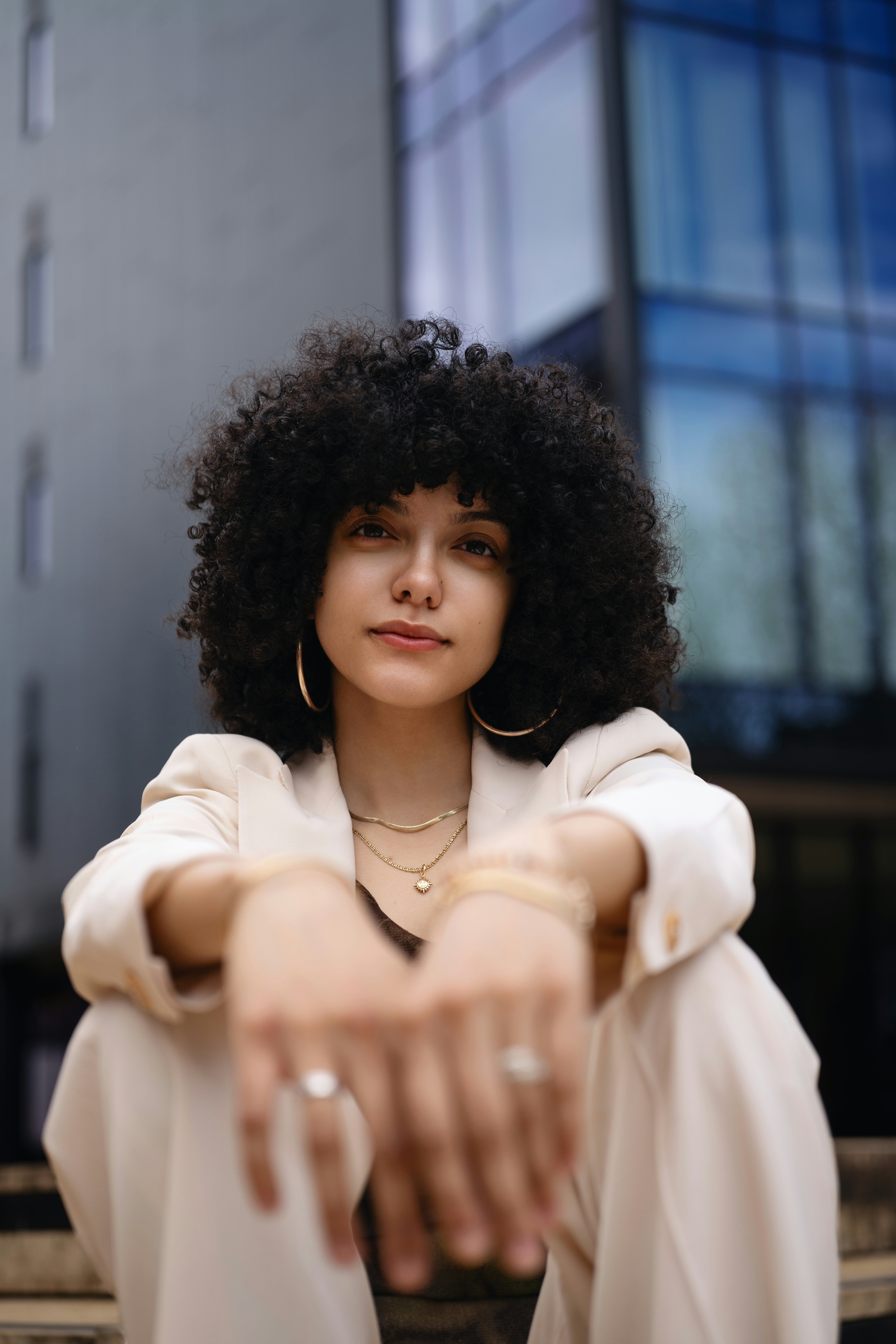 Woman poses with a confident gaze and classy attire. photo – Free ...