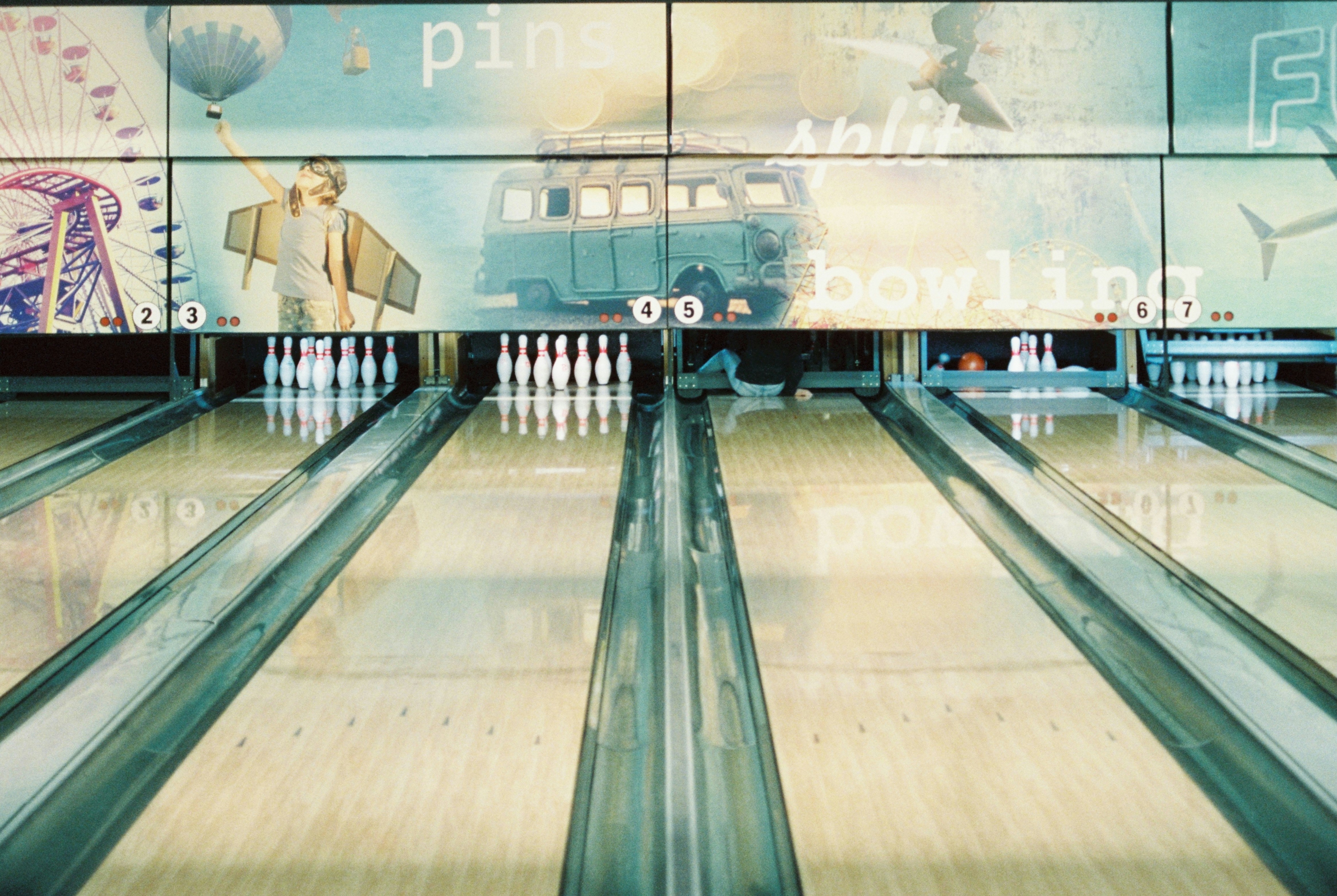 Bowling lanes are set and ready to play. photo – Free Sports Image on ...