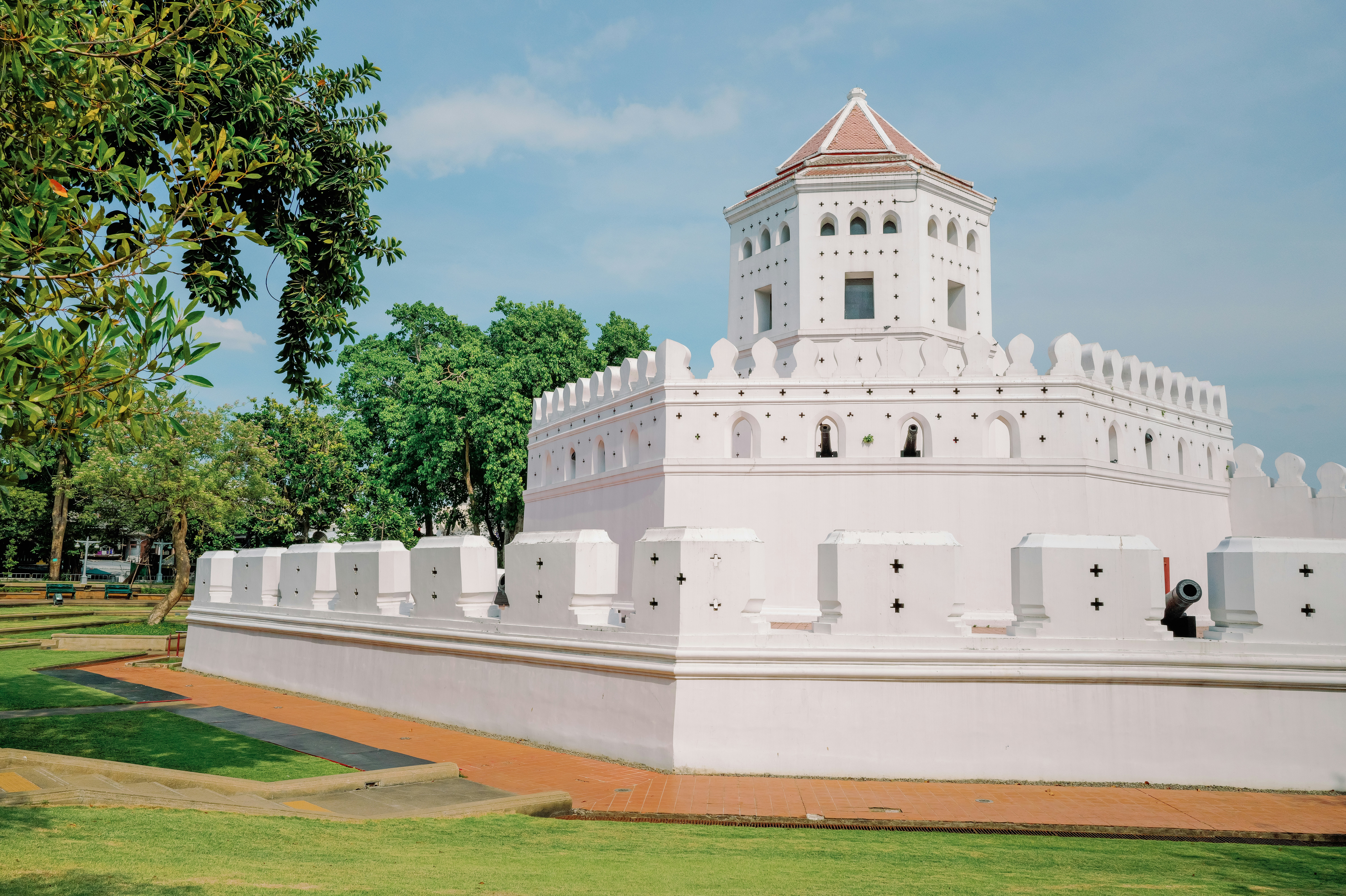 White Bastion on a Green Stage