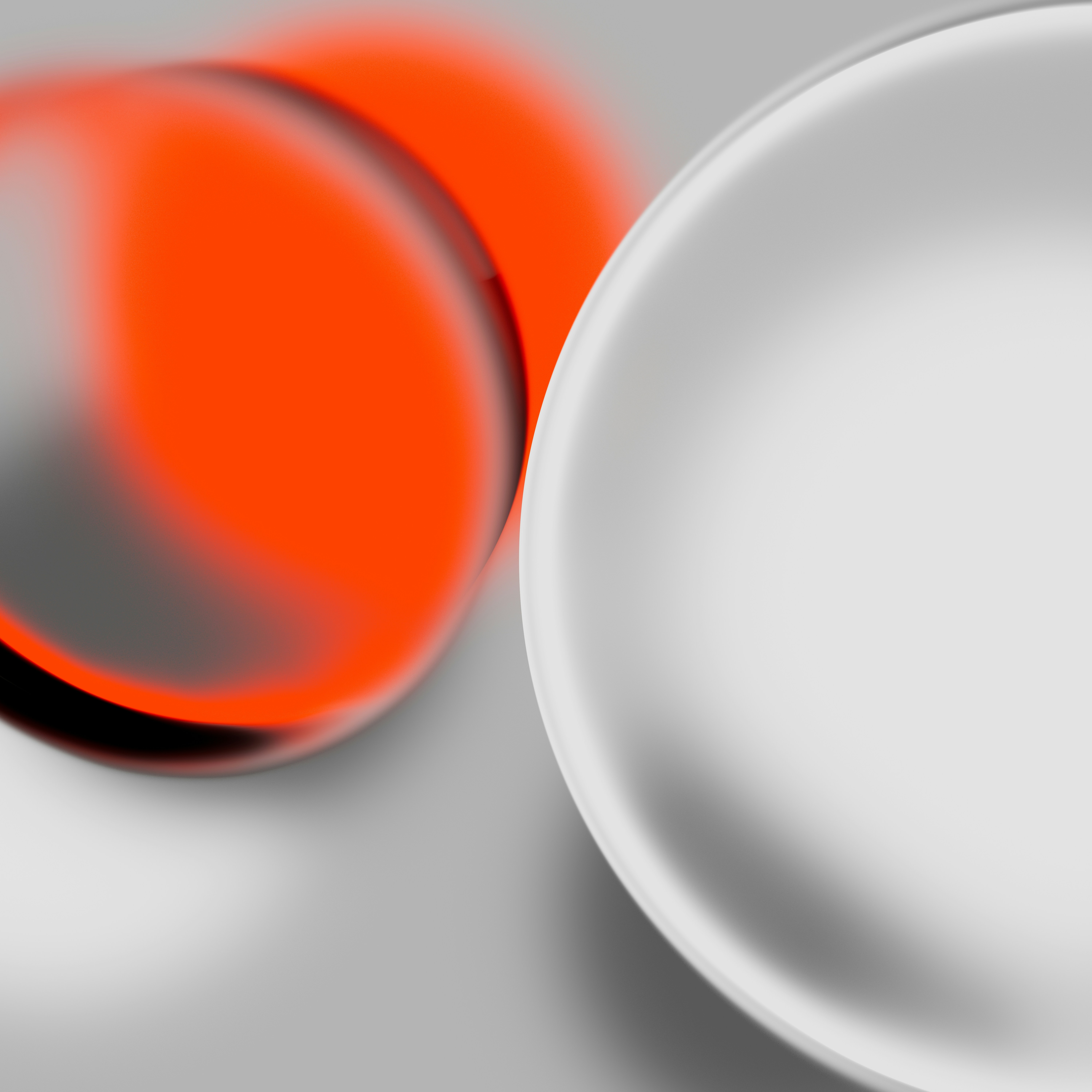 Abstract composition with orange and white forms. photo – Free Glass ...