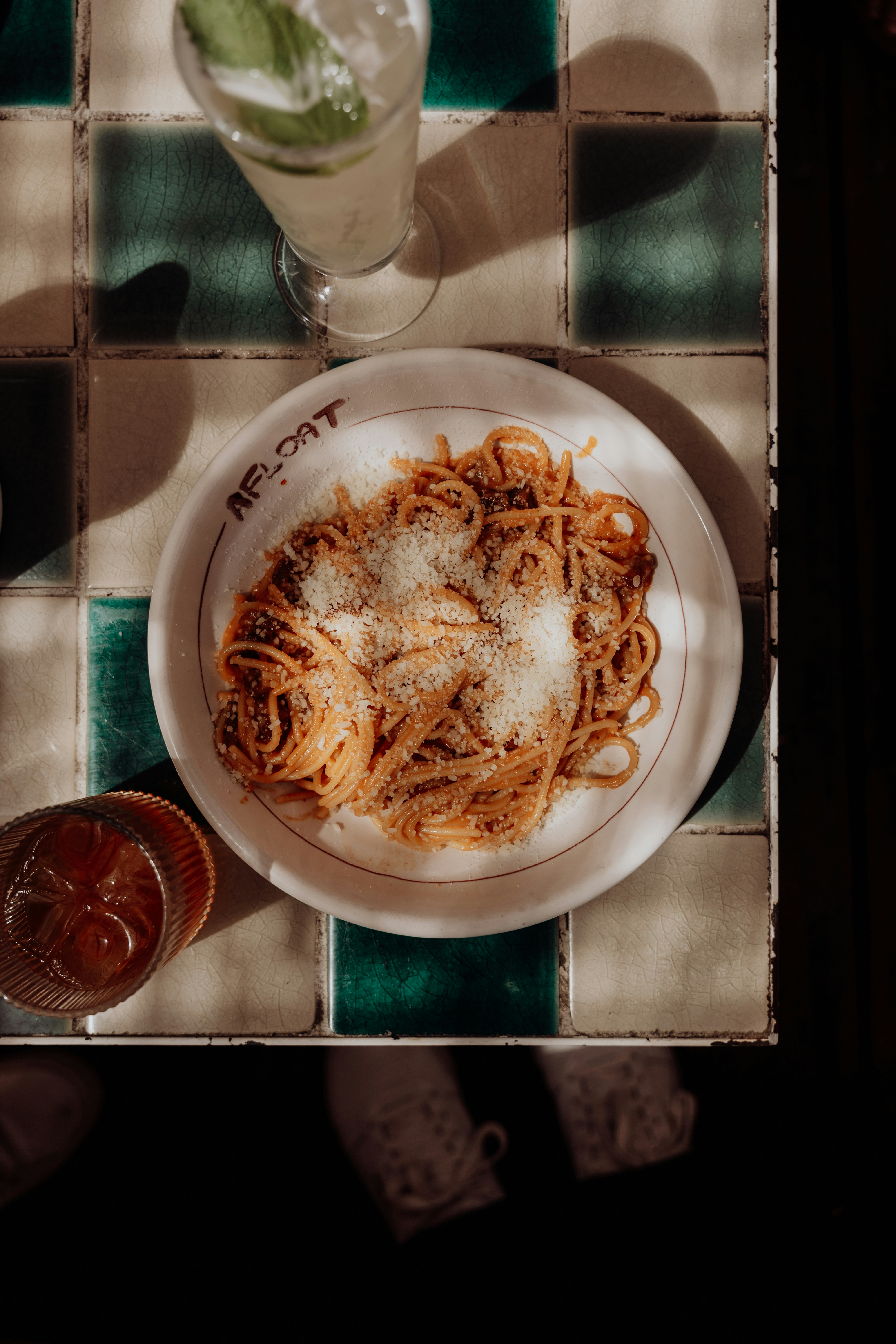 Pasta, drinks, and a beautiful table setup. photo – Free Food Image on ...