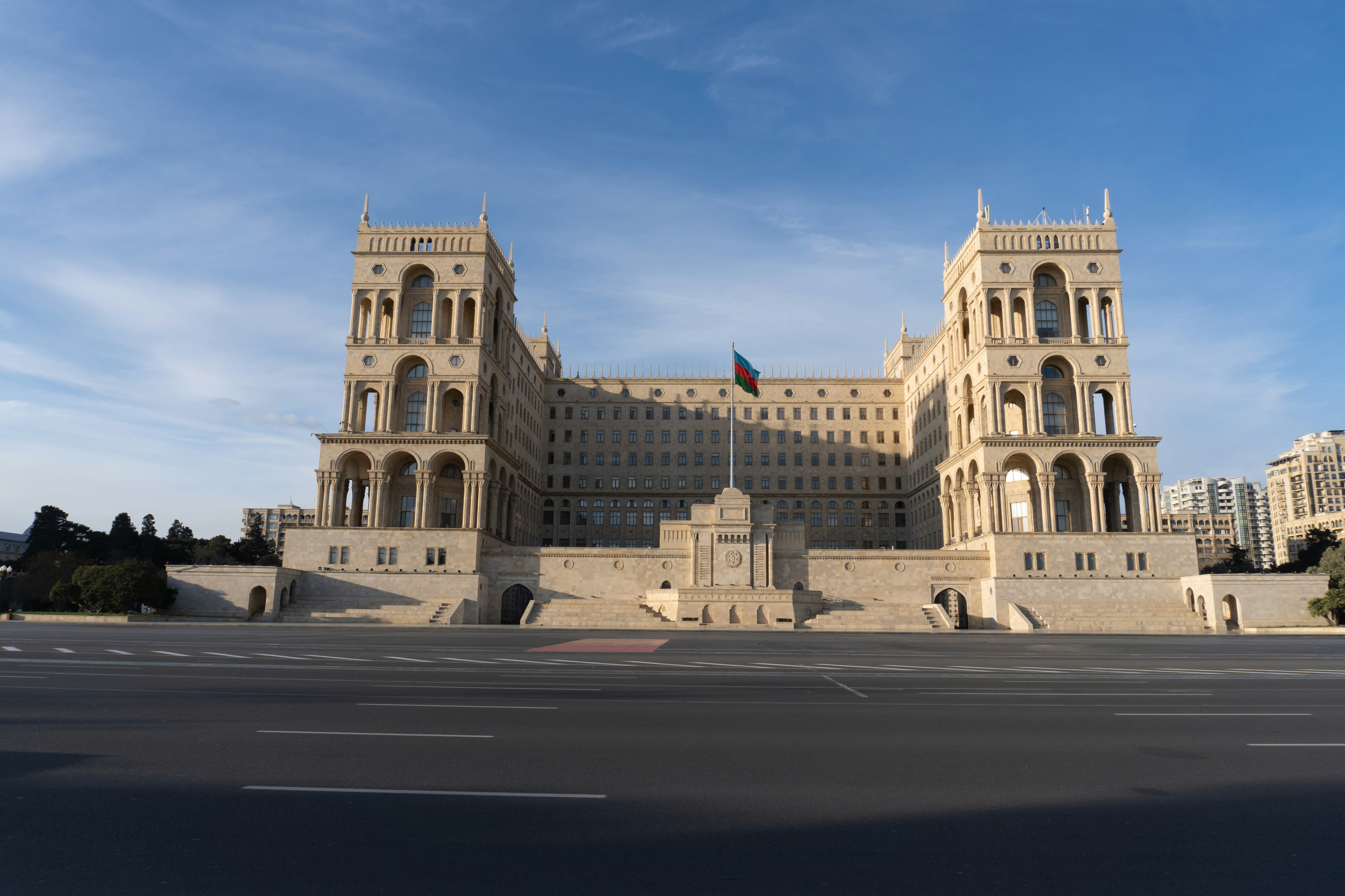 The government house in baku, azerbaijan, stands tall. photo – Free ...