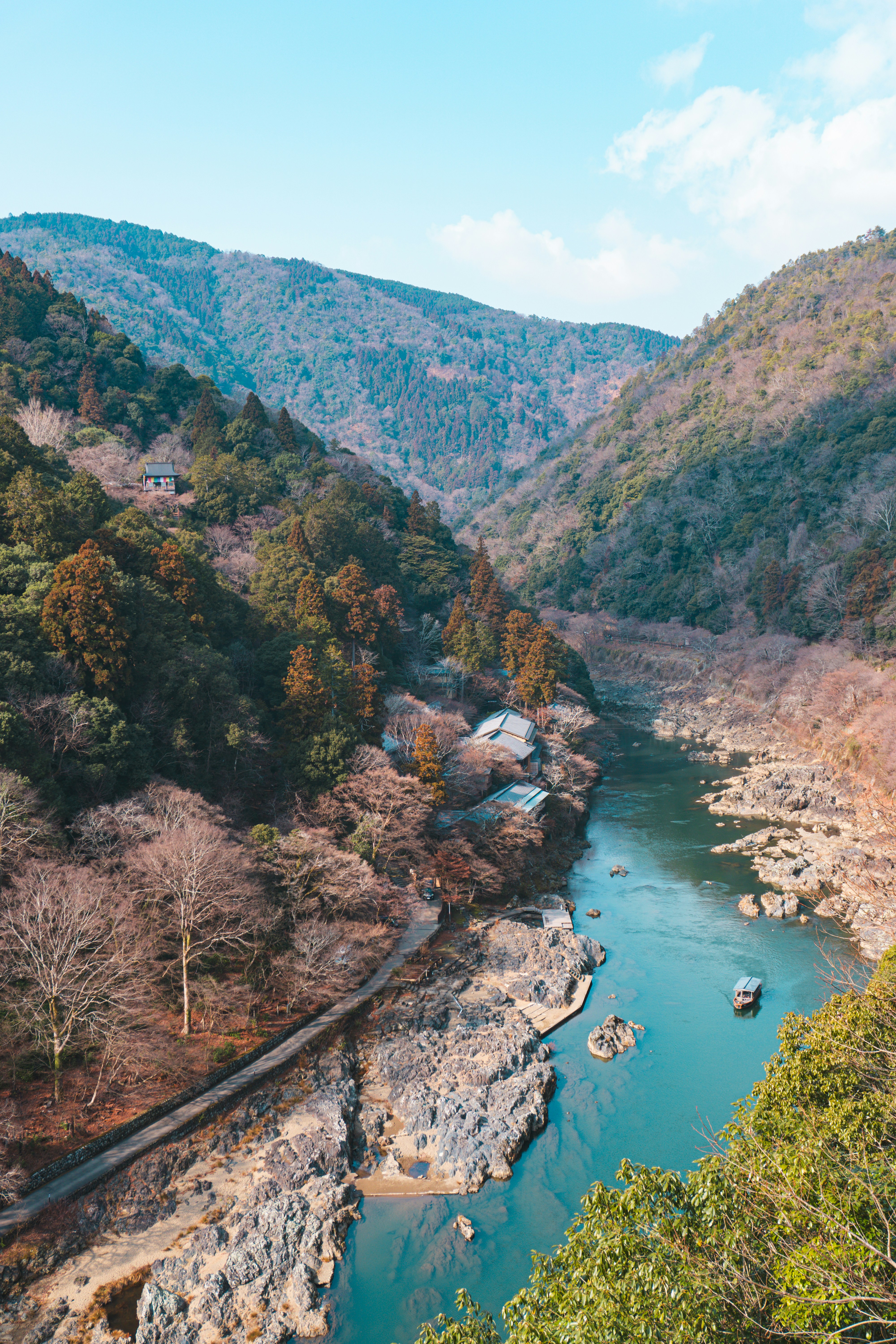 River Gorge Under Gentle Winter Light