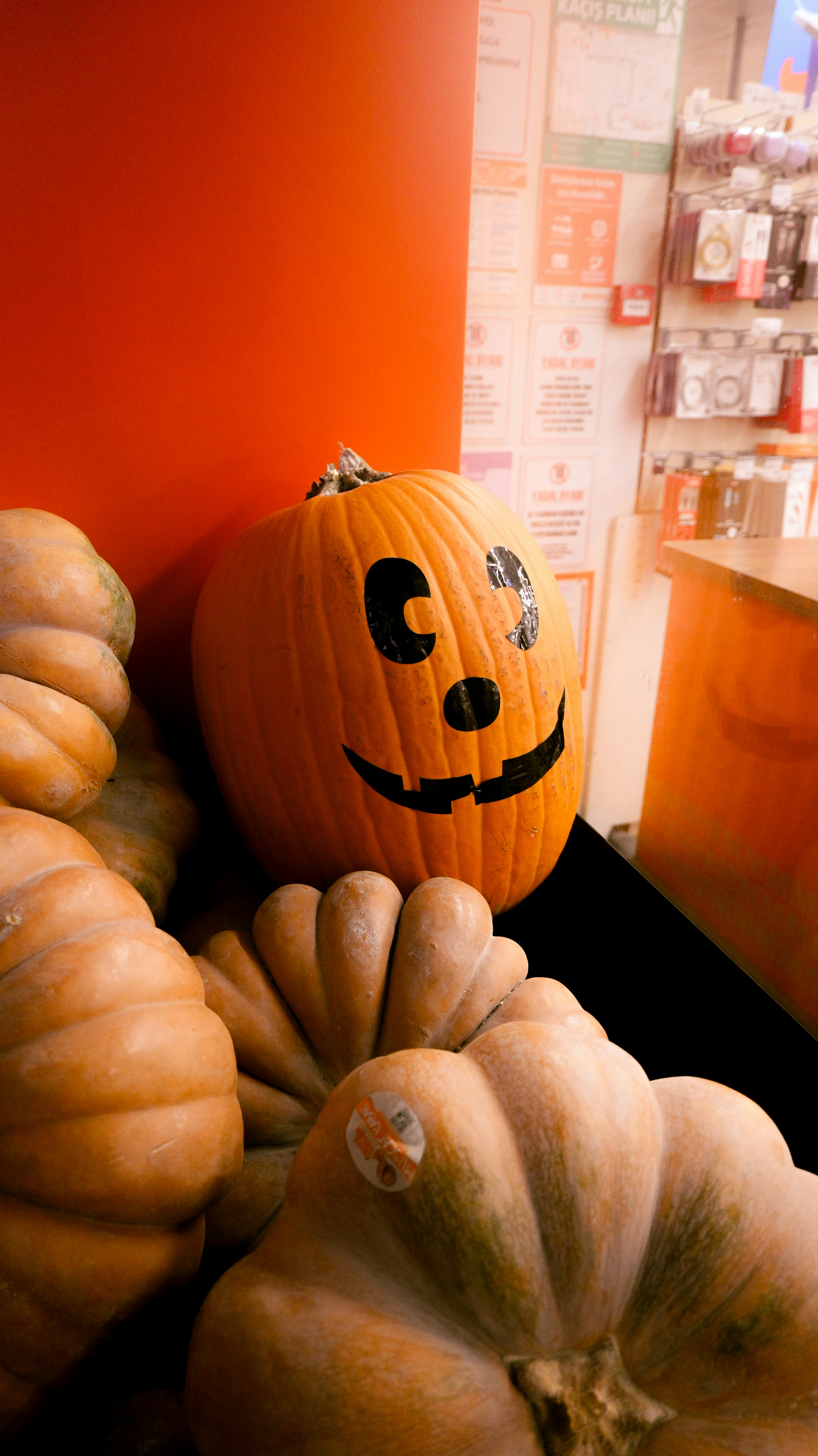 Whimsical Harvest: A Pumpkin's Playful Grin
