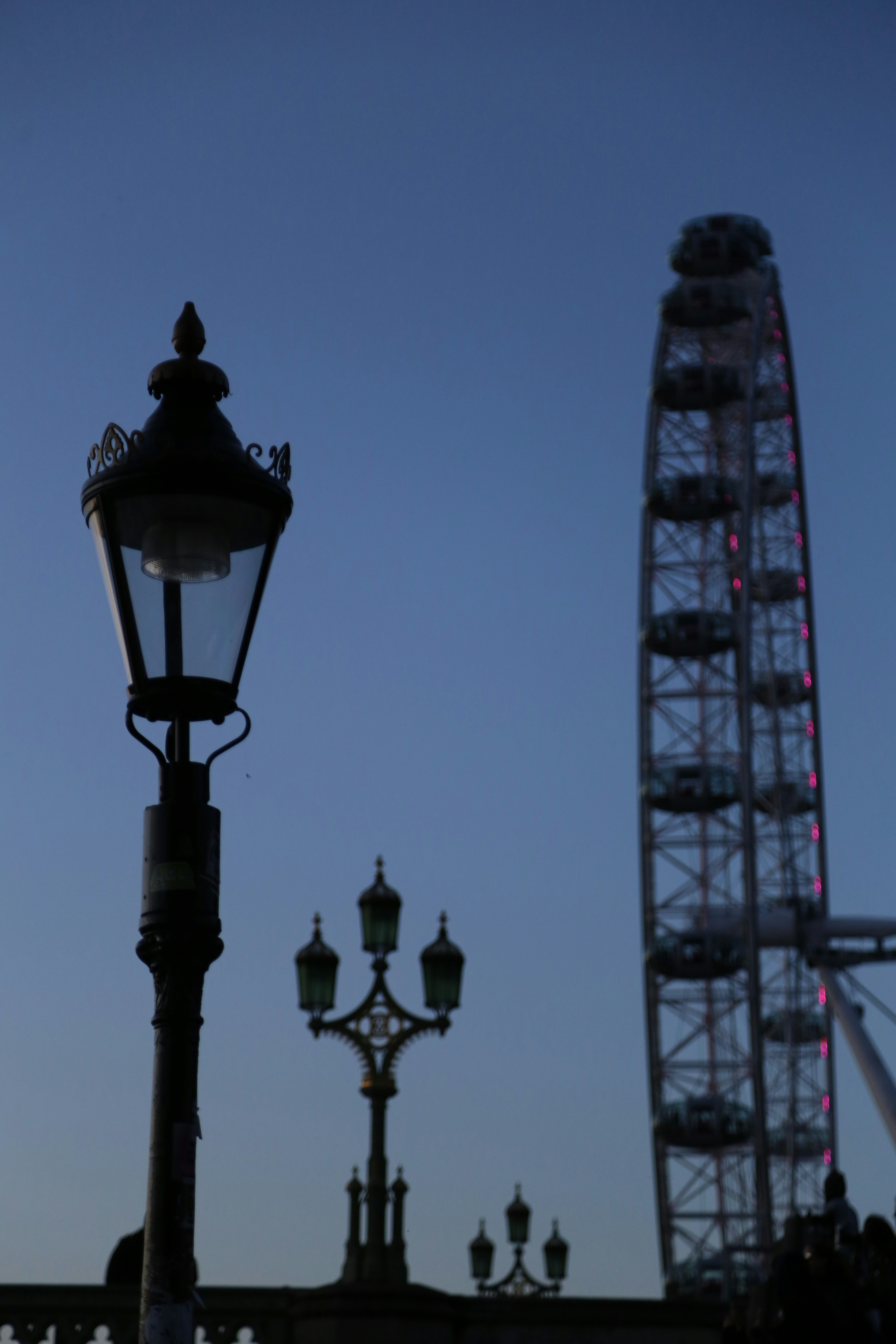 Dusk Lanterns Framing the London Eye