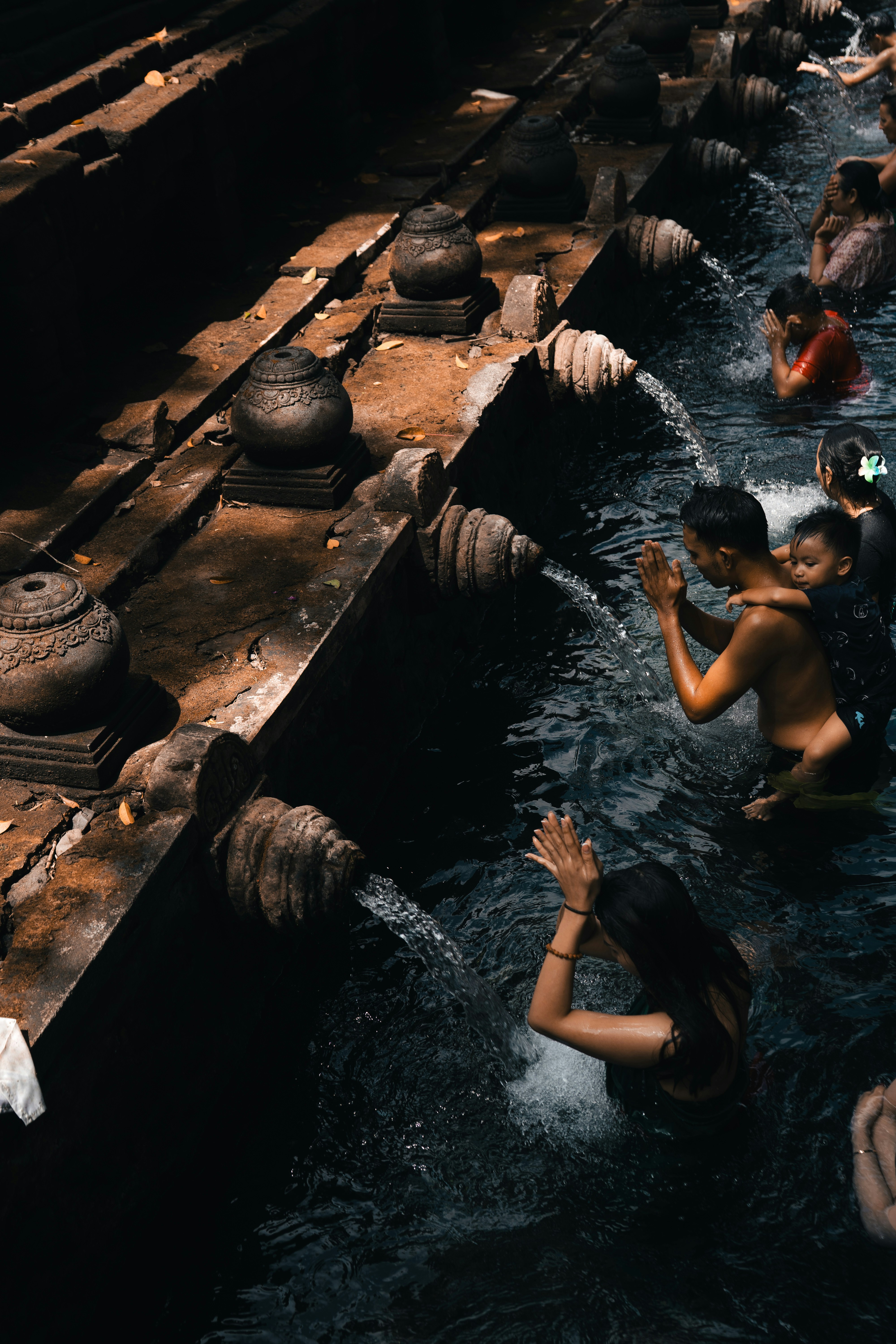Currents of Prayer by Ornate Temple Spouts