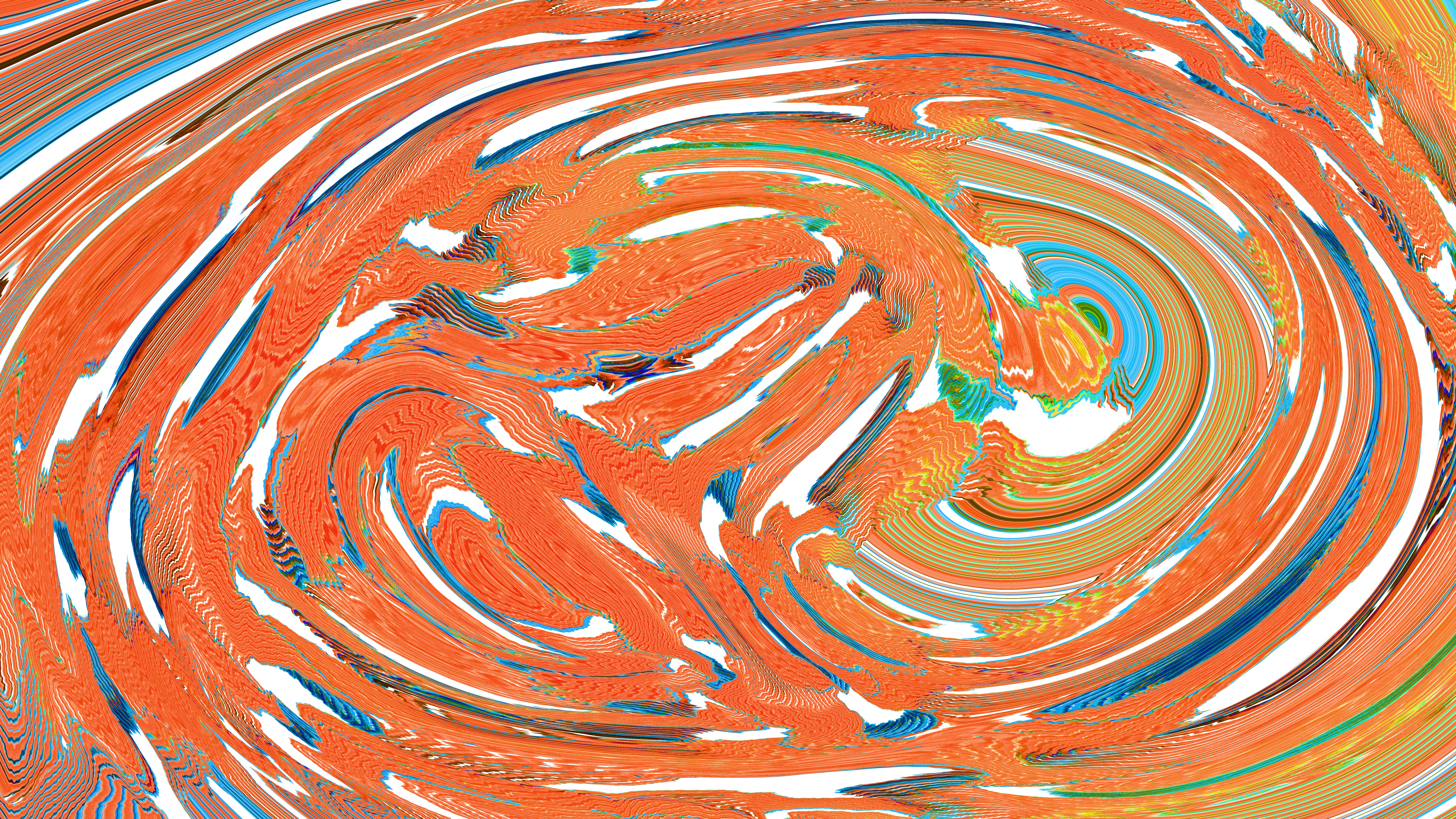 Orange and white swirling abstract art. photo – Free Abstract Image on ...