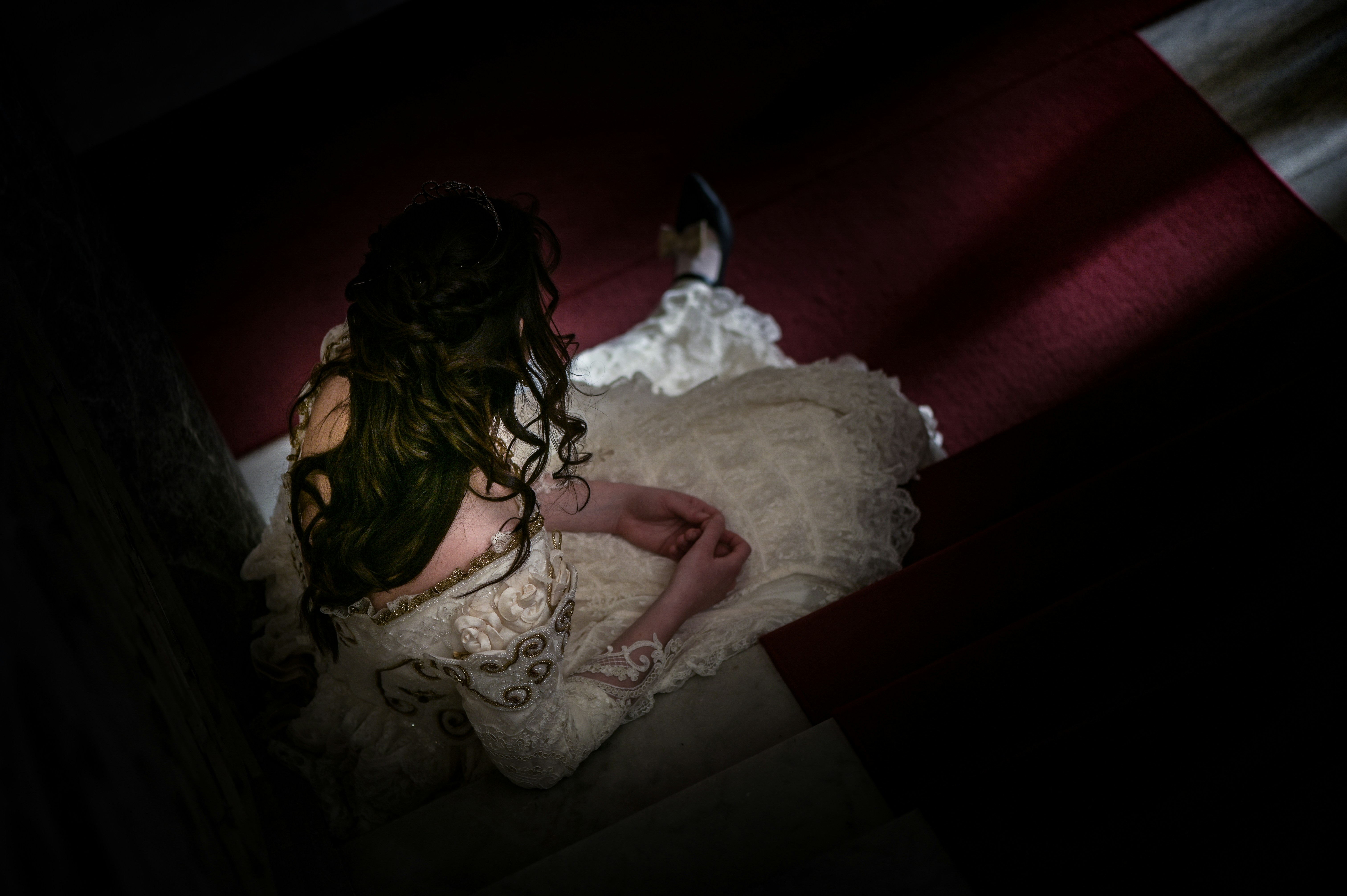 Whispers of Elegance: A Bride's Quiet Moment