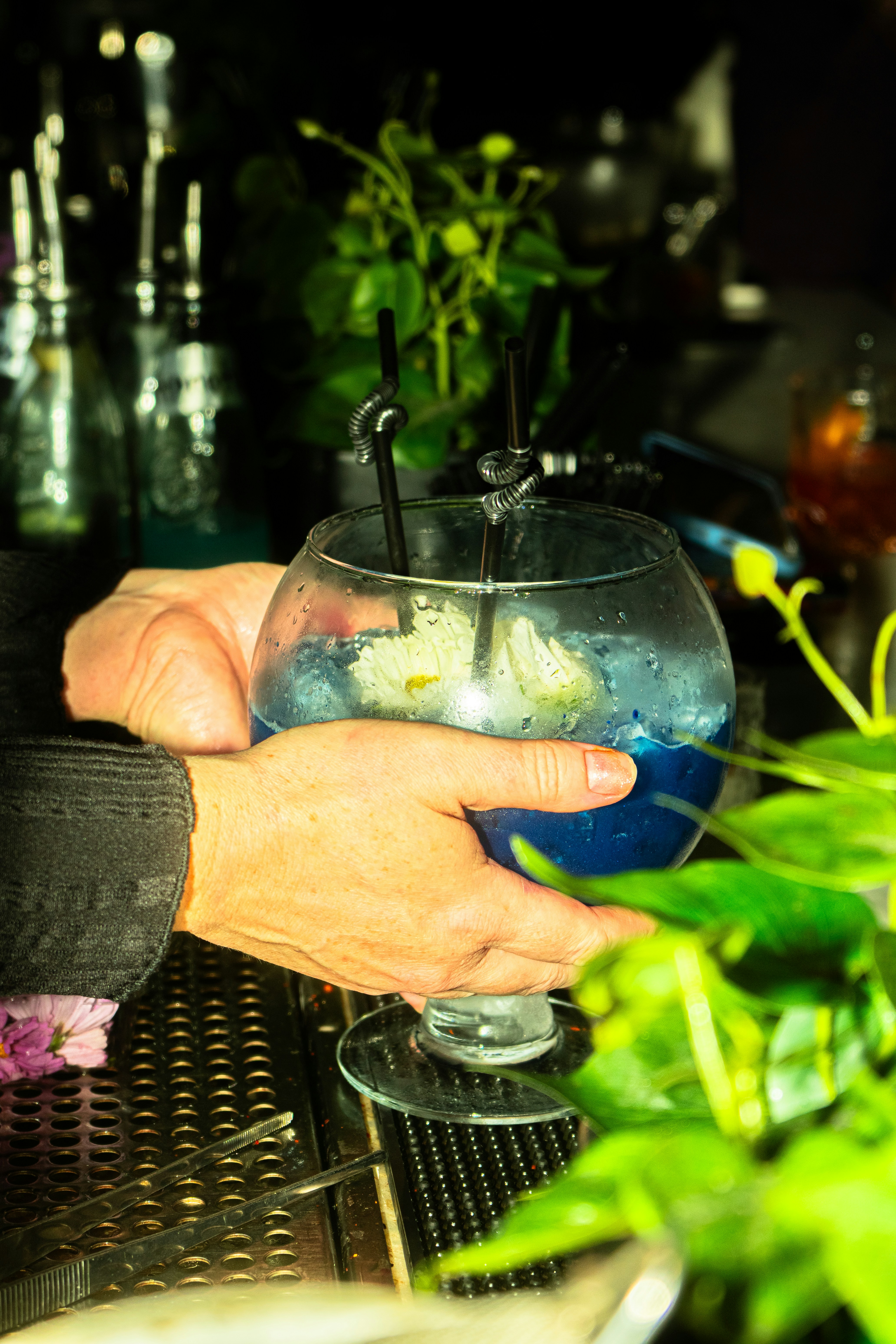 Blue Elixir at the Bar: A Handful of Nightlife