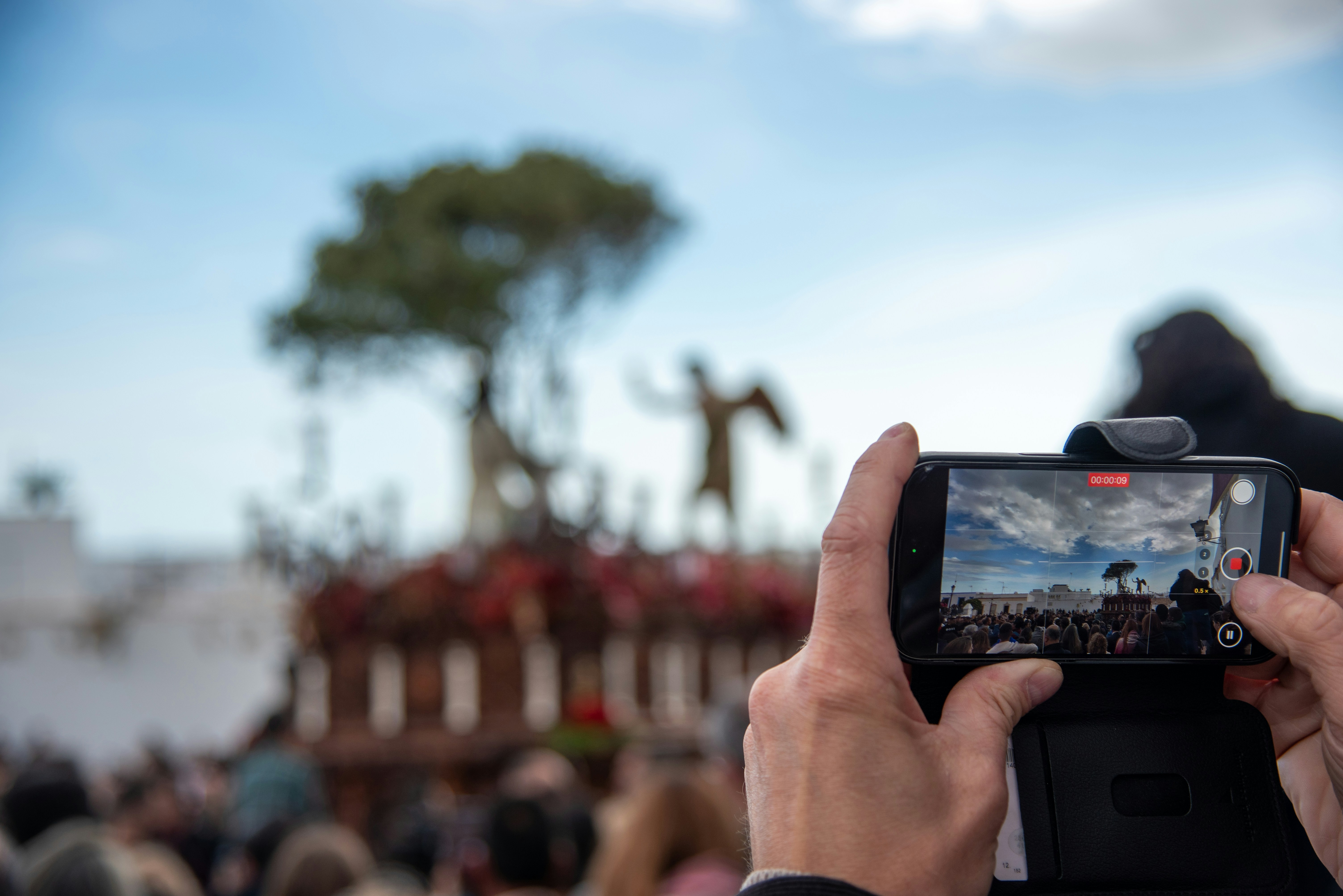 Someone is recording an event with a smartphone. photo – Free Easter ...