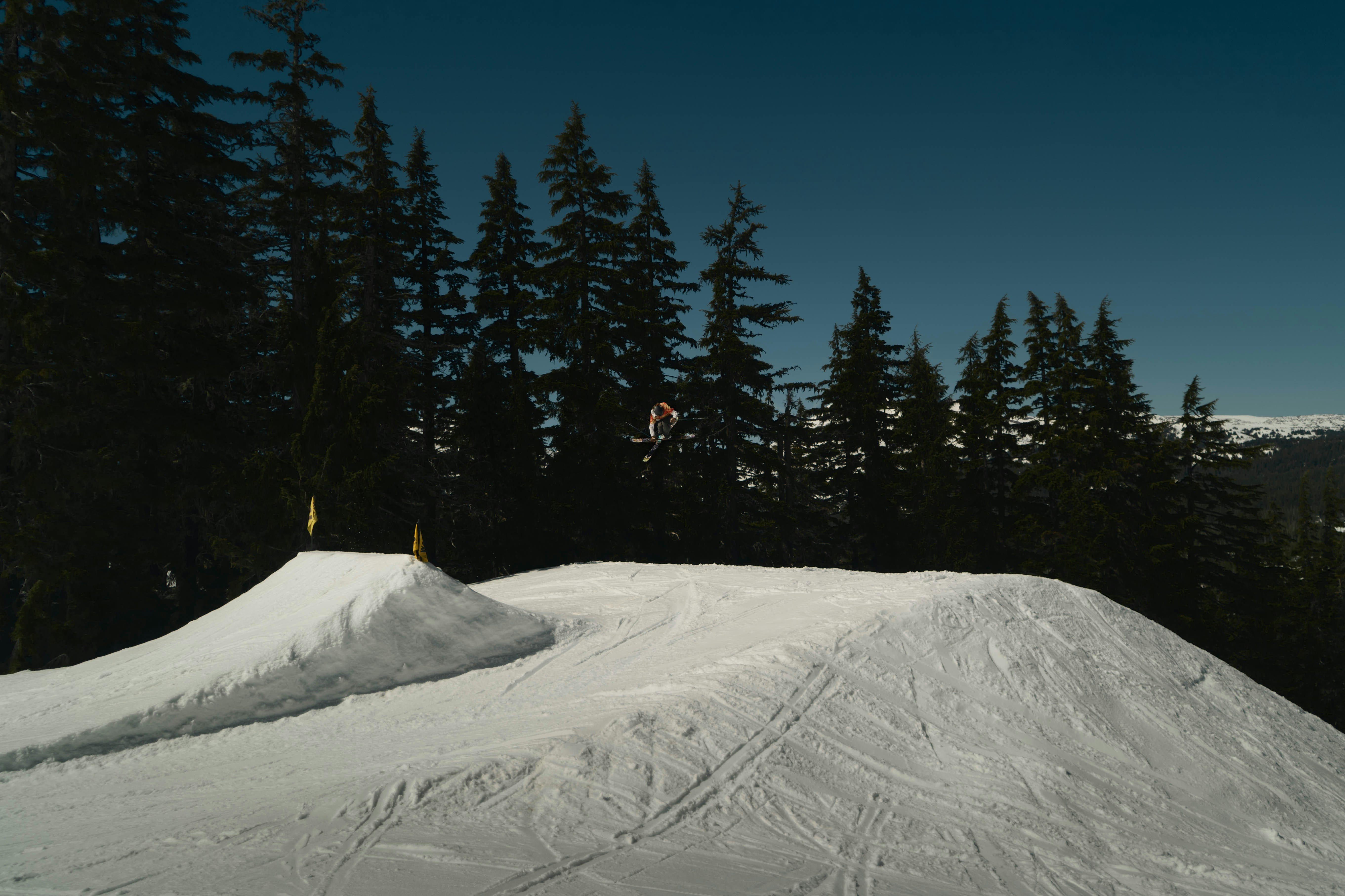 Soaring Above the Snow: A Winter Thrill
