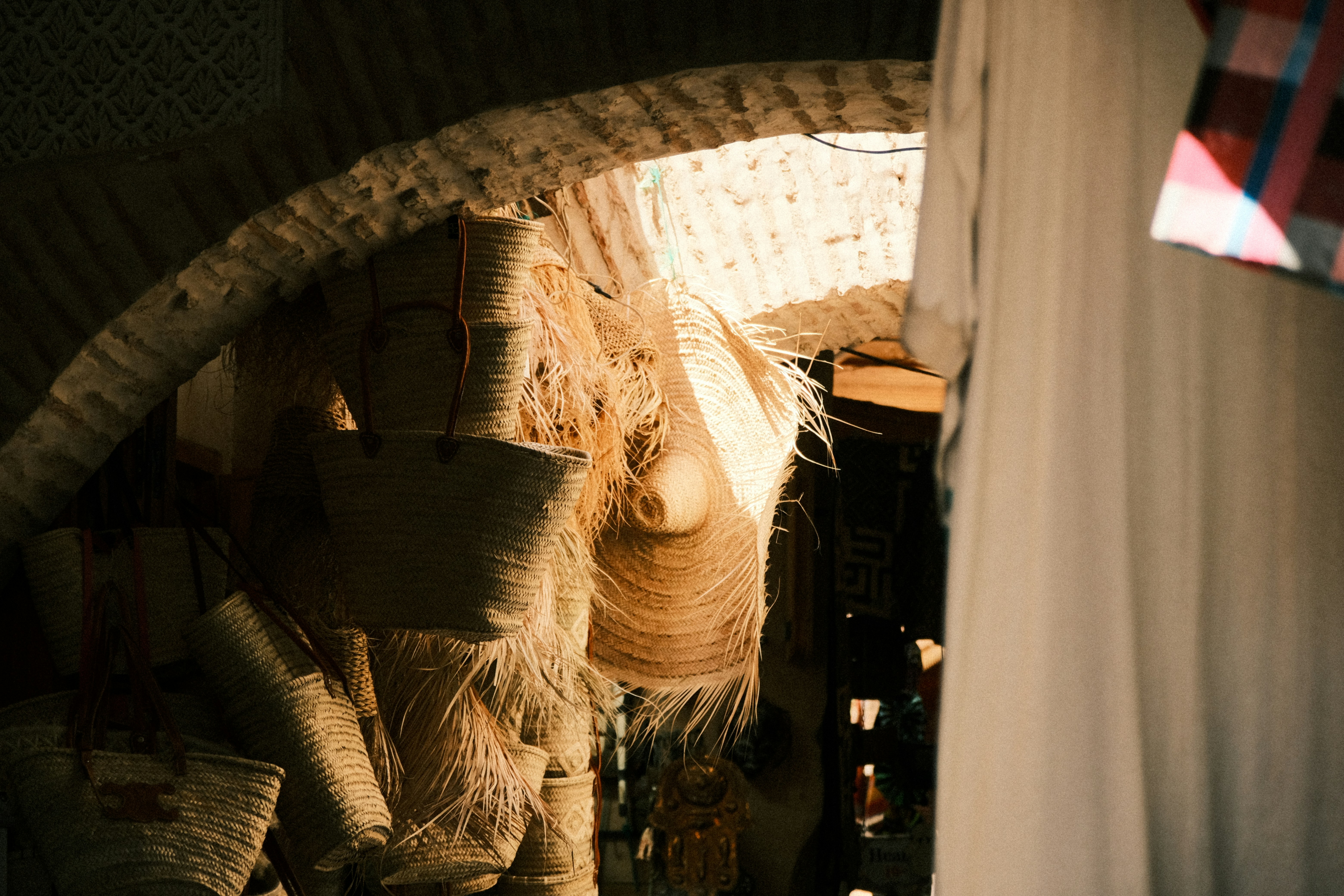 Arch of Weaves: Warm Light in a Basket Workshop