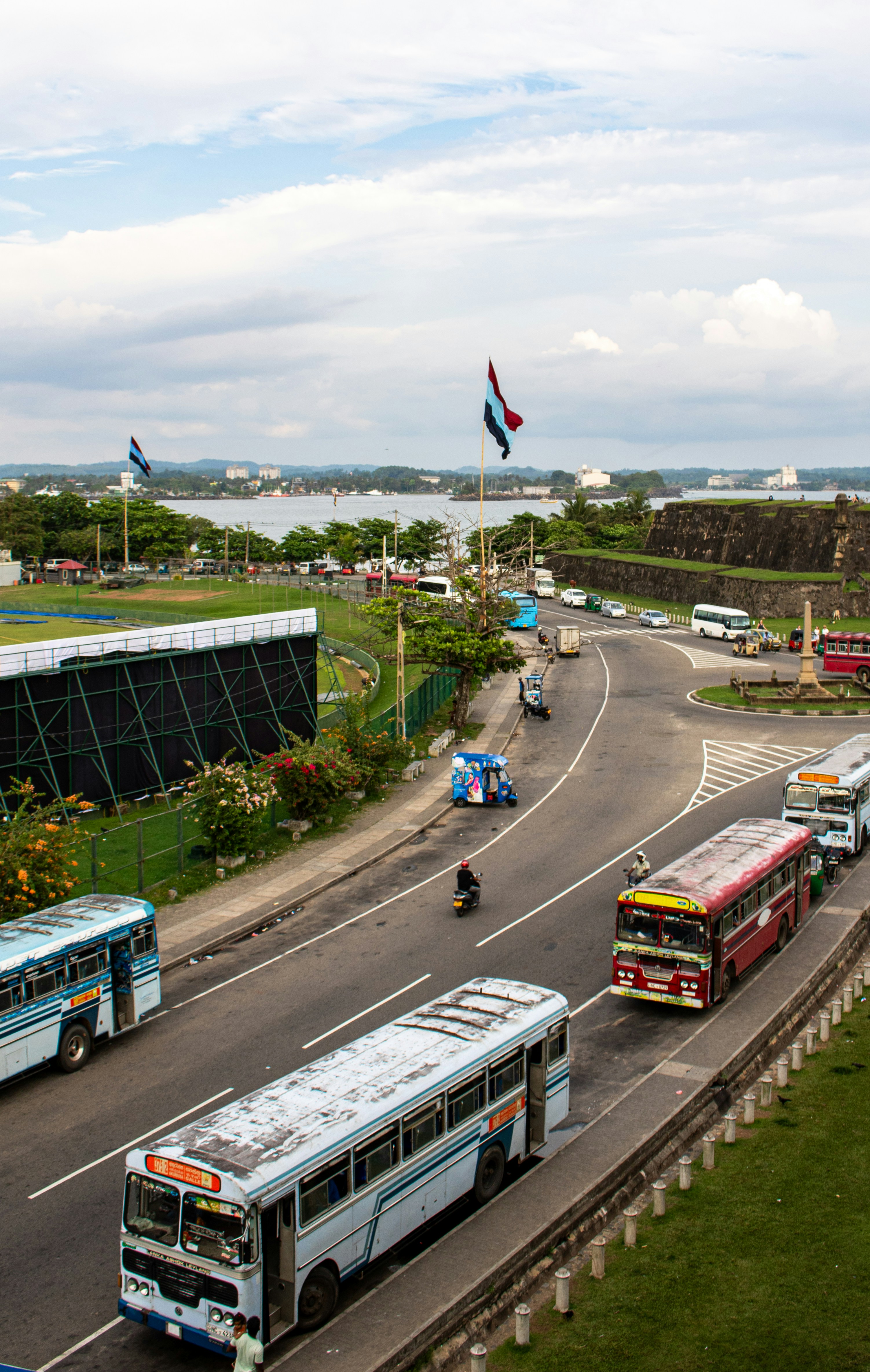 Crossroad Currents: Buses and Boats Along a Coastal Boulevard