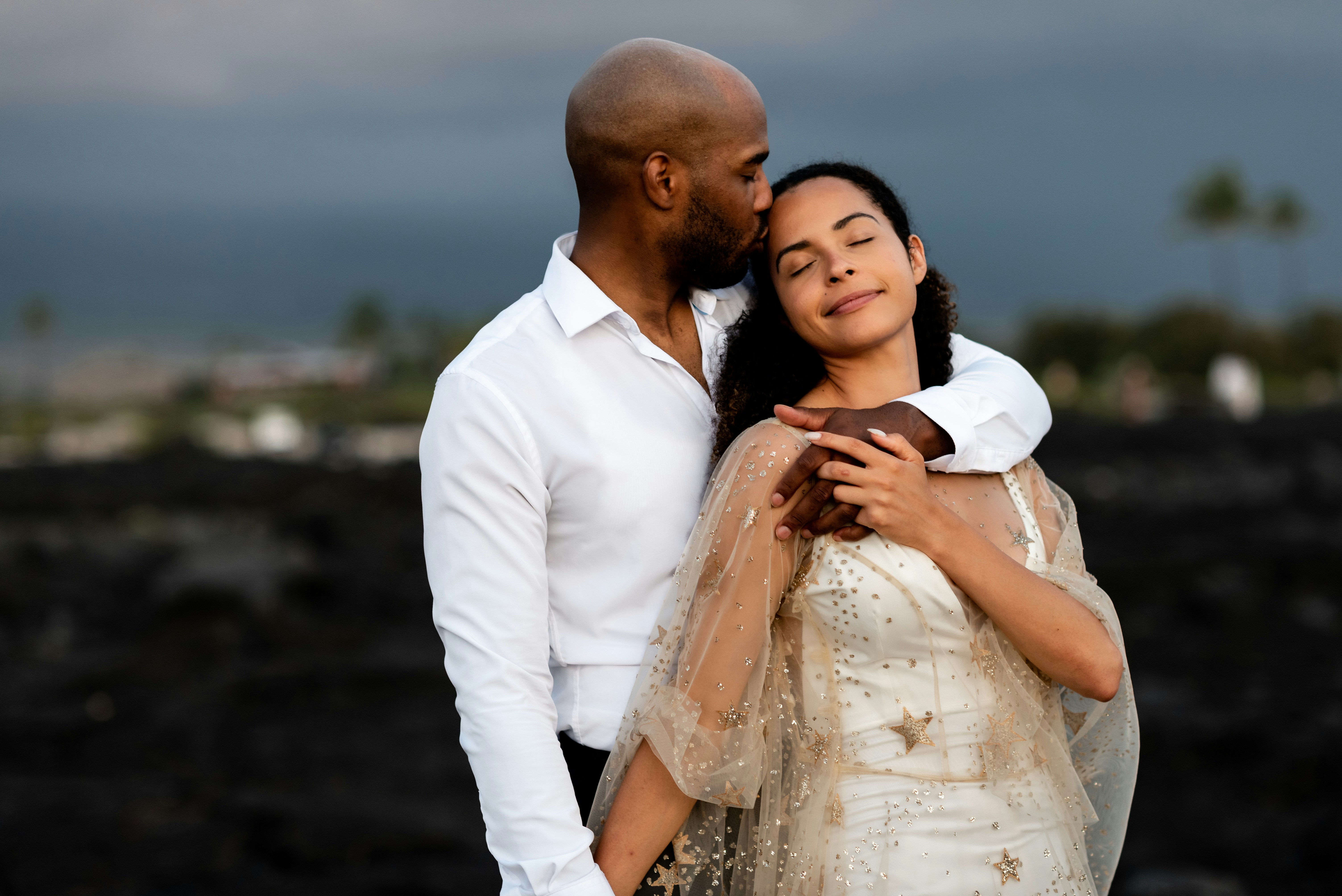 A couple embraces with love and affection. photo – Free Portrait Image ...