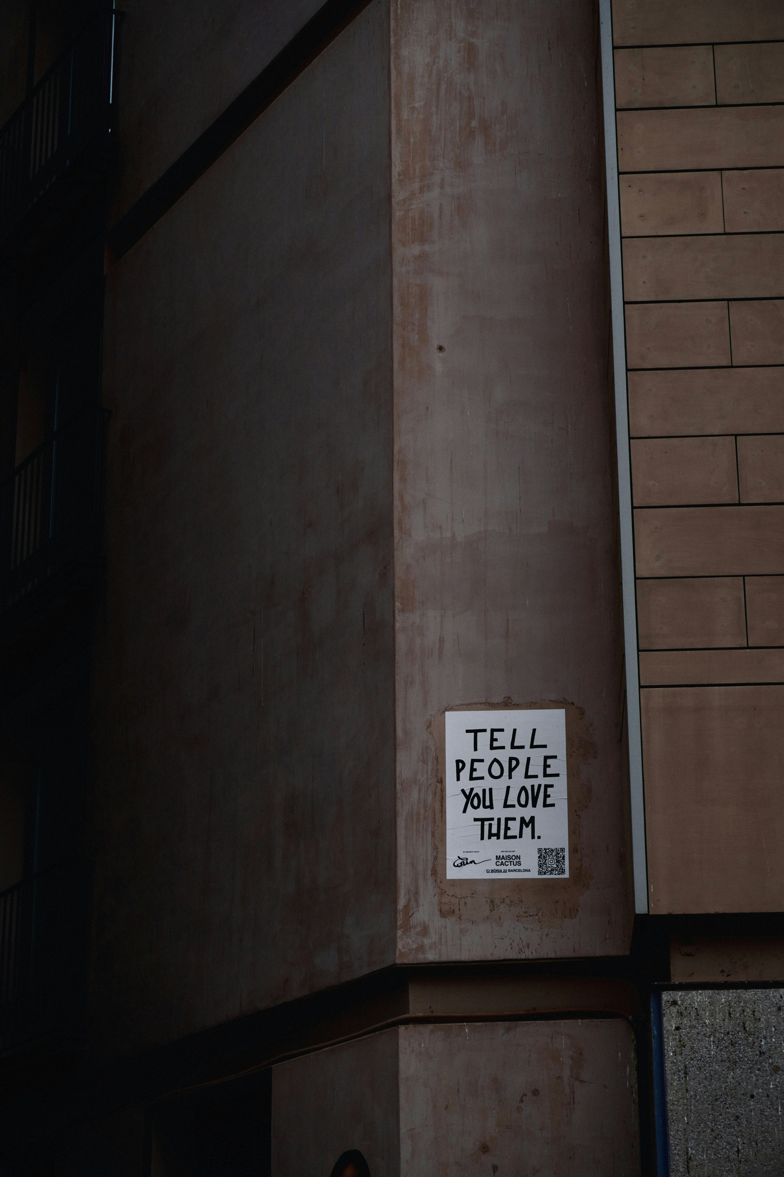 A message encourages people to tell others they love them. photo – Free ...