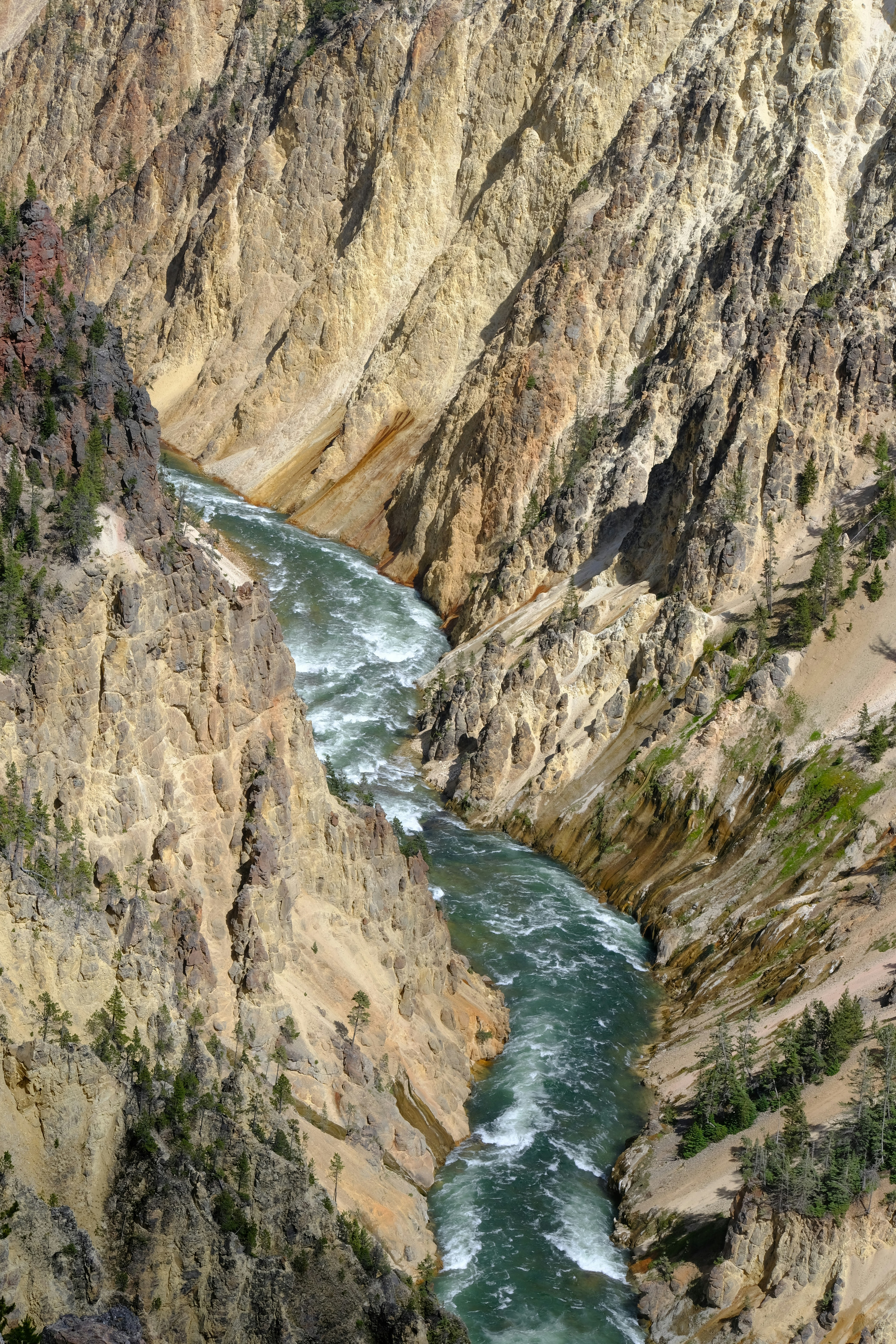 A river flows through a steep canyon. photo – Free Scenery Image on ...