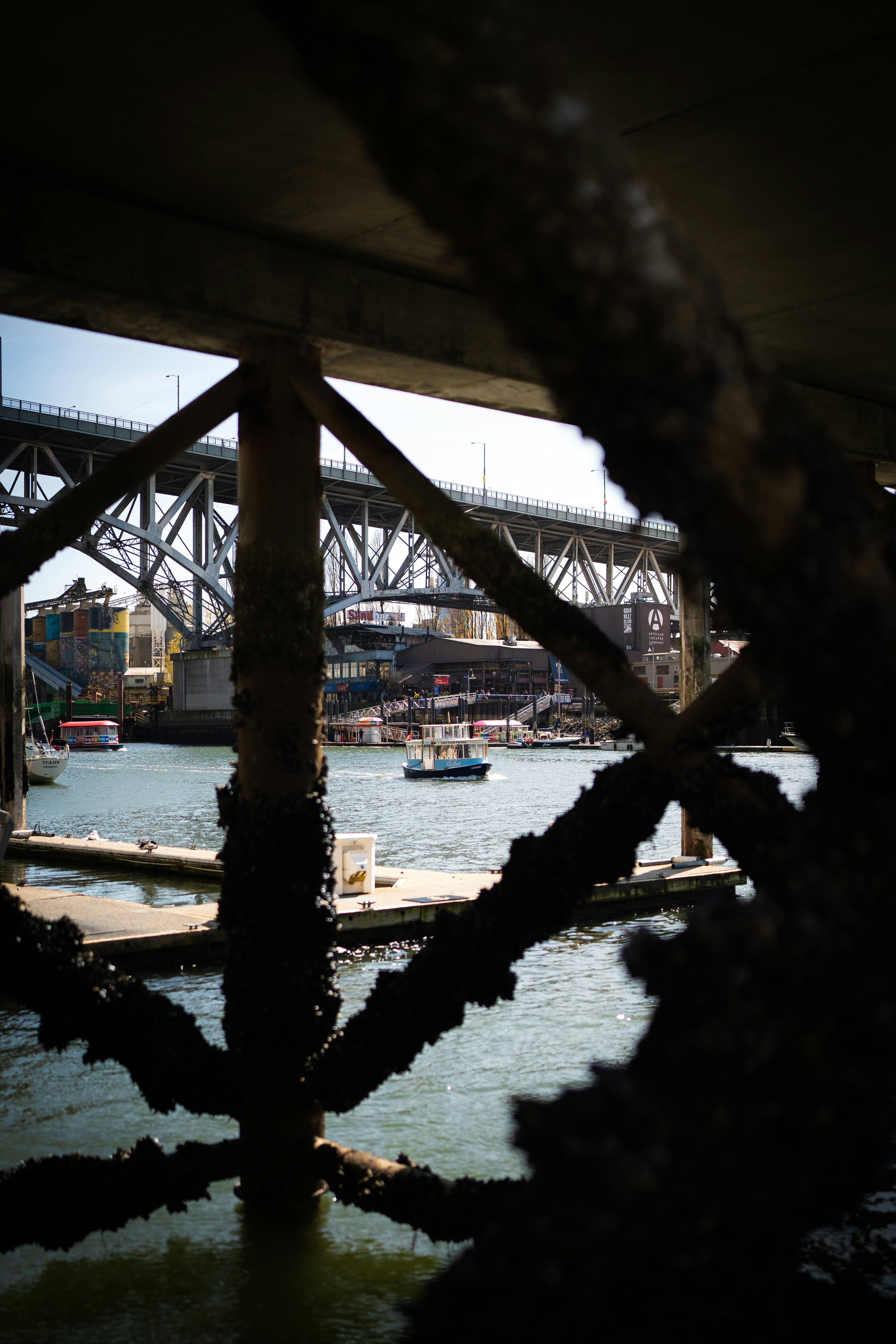 Urban Reflections Beneath the Bridge
