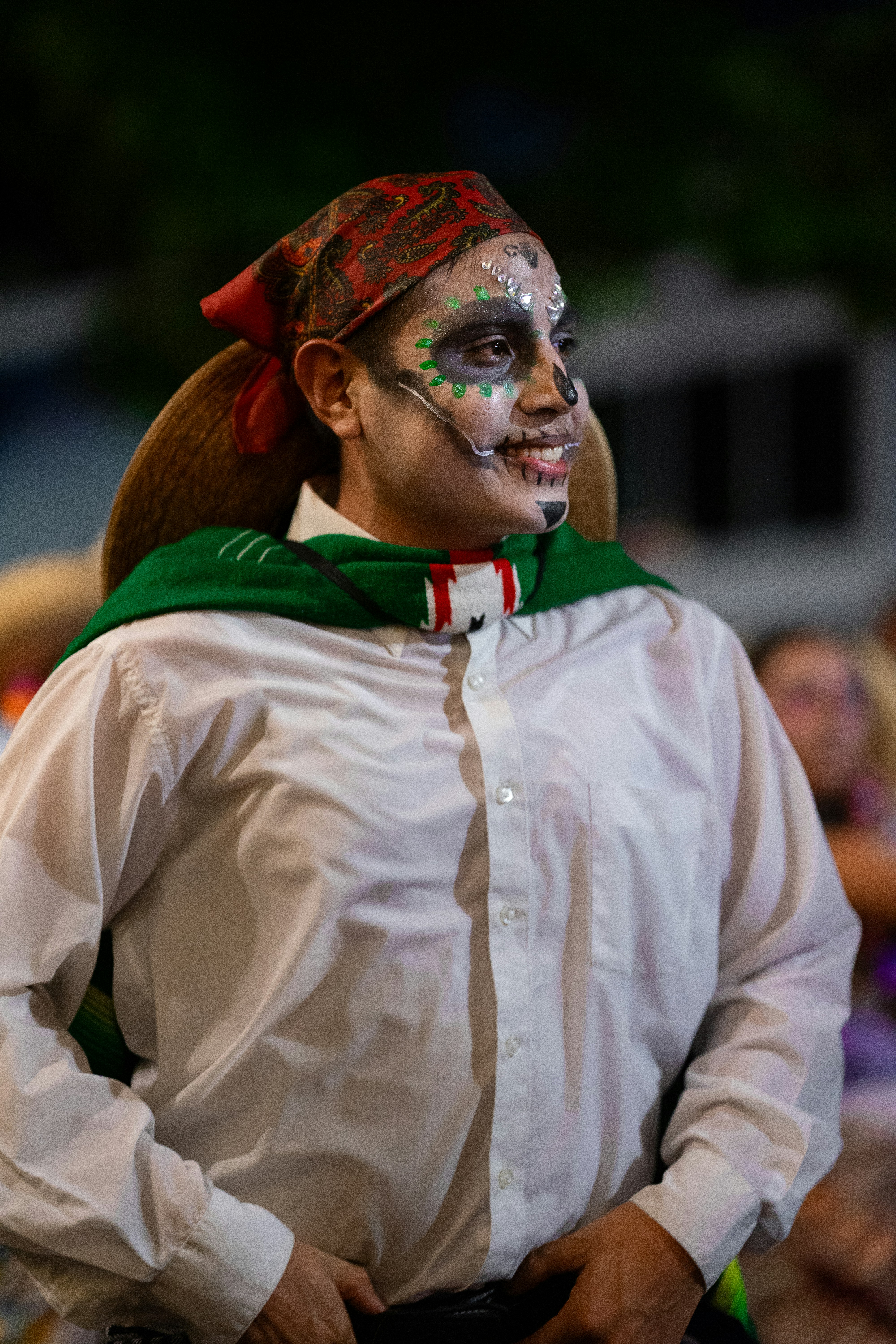 Face Painted for Festival: A Gambit of Color and Culture