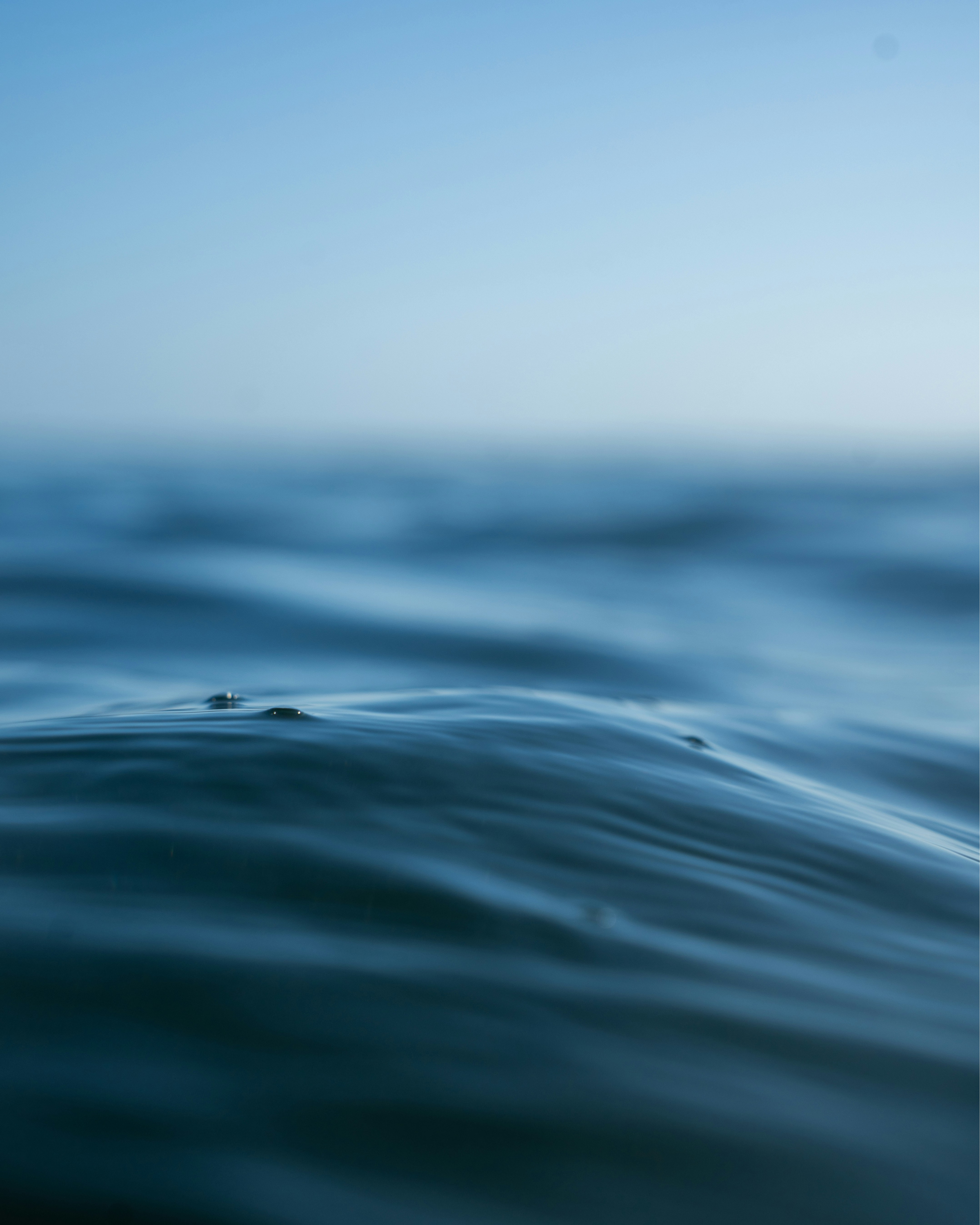 Calm sea, small and calm waves at Rio Vermelho beach.