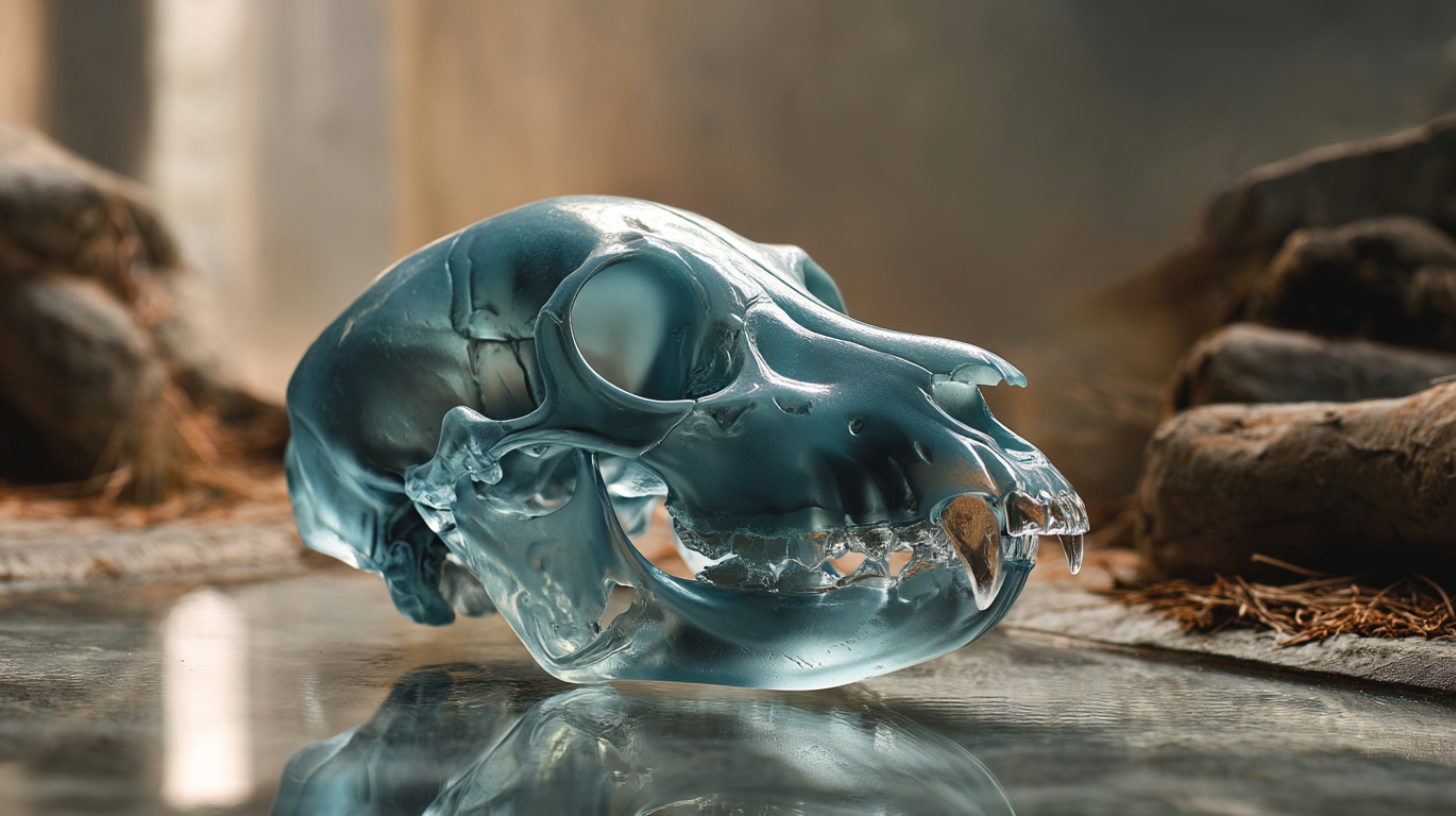 A translucent blue animal skull. photo – Free Woman Image on Unsplash