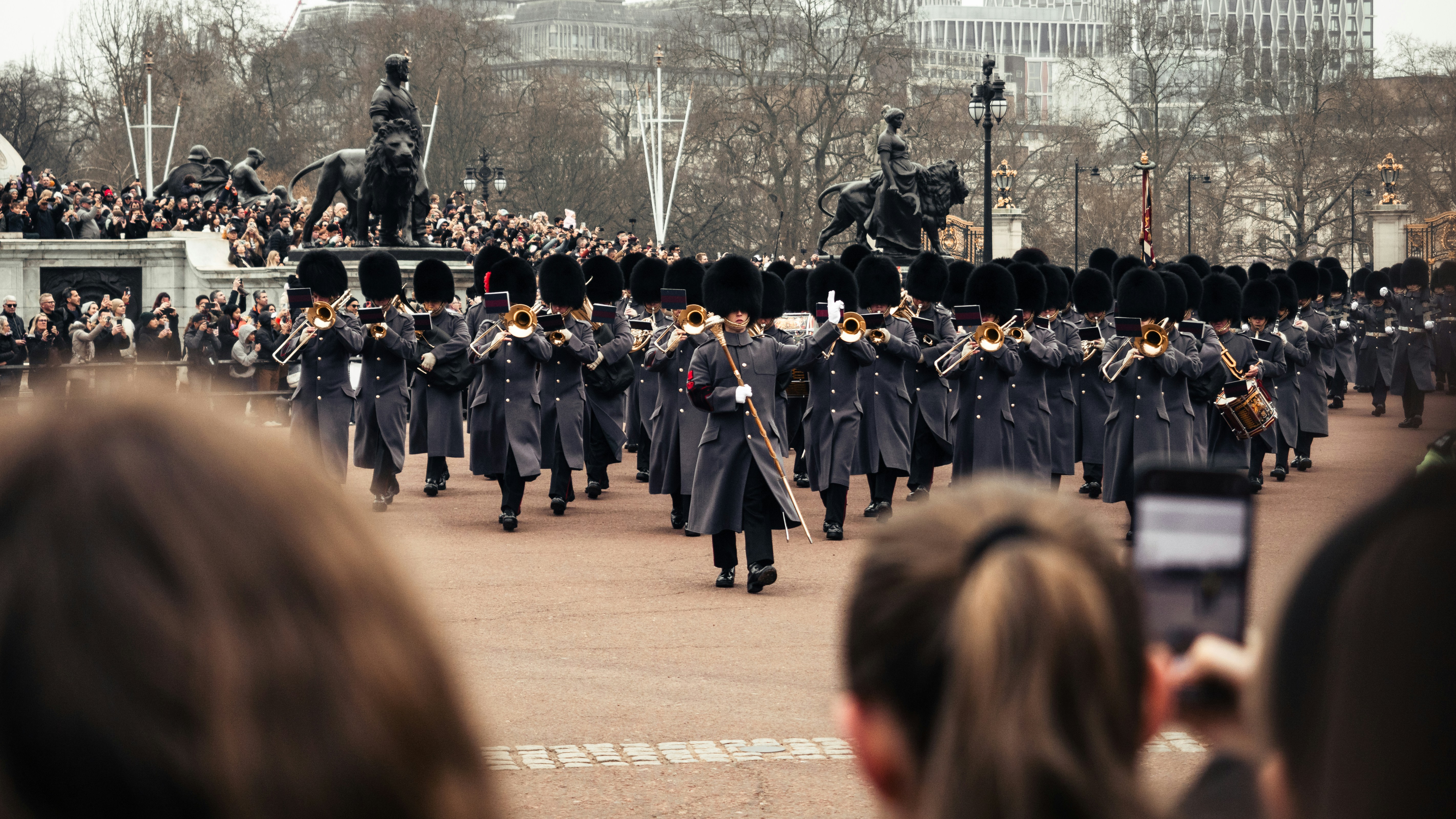 A military band marches in a formal parade. photo – Free London Image ...