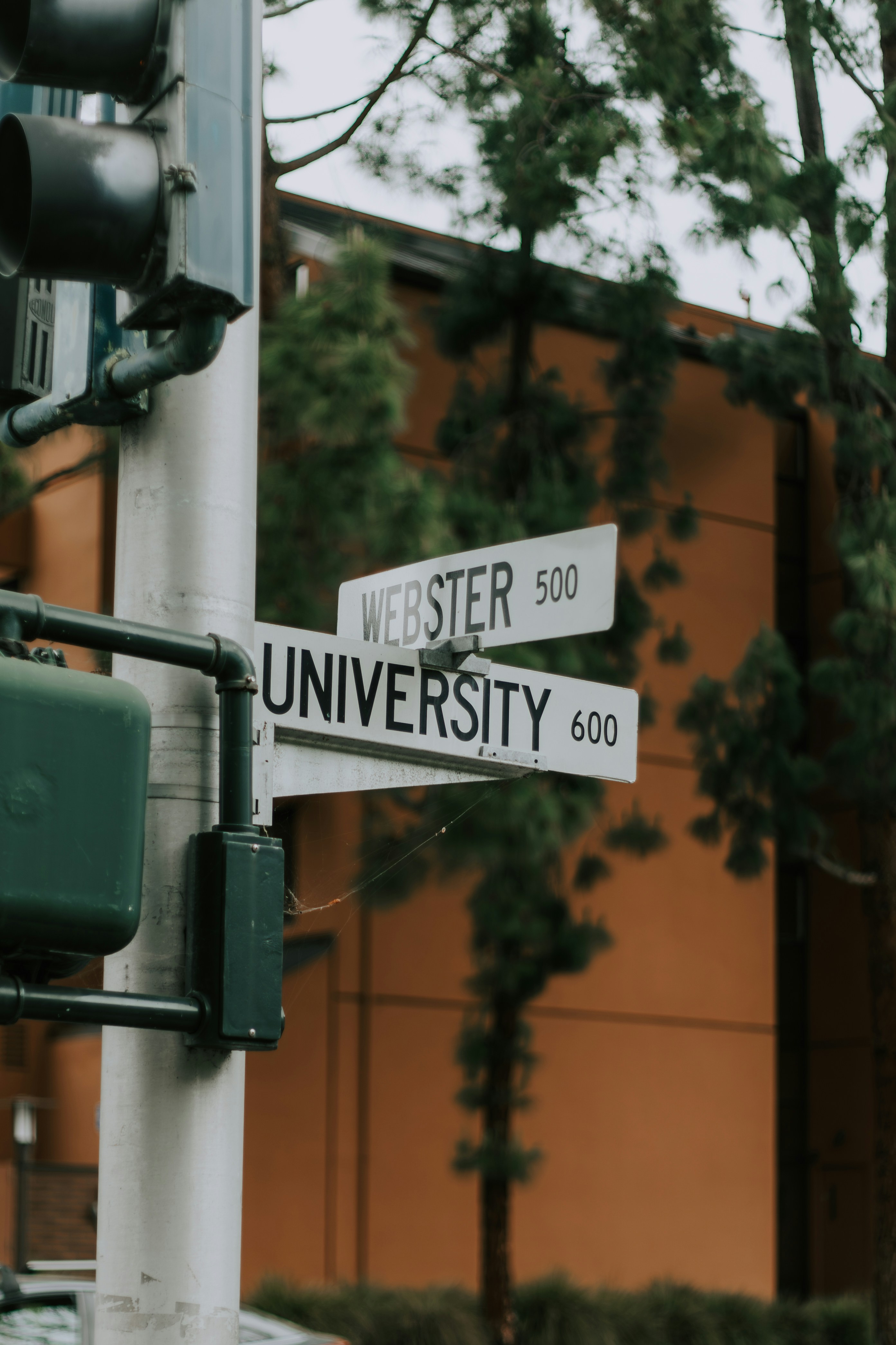 Street signs point towards webster university. photo – Free Usa Image ...