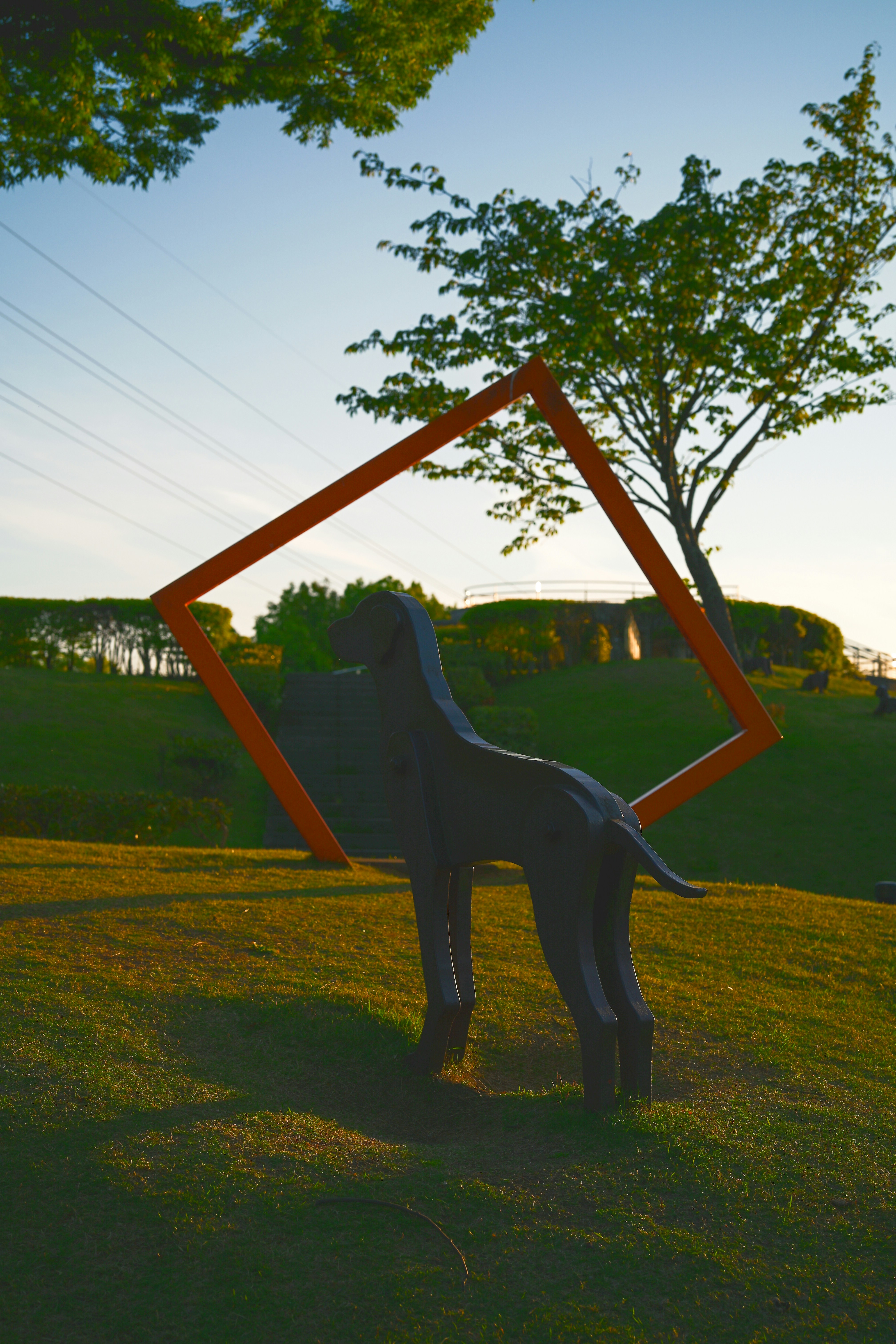 Geometric Frame: A Doe of Shadow and Steel