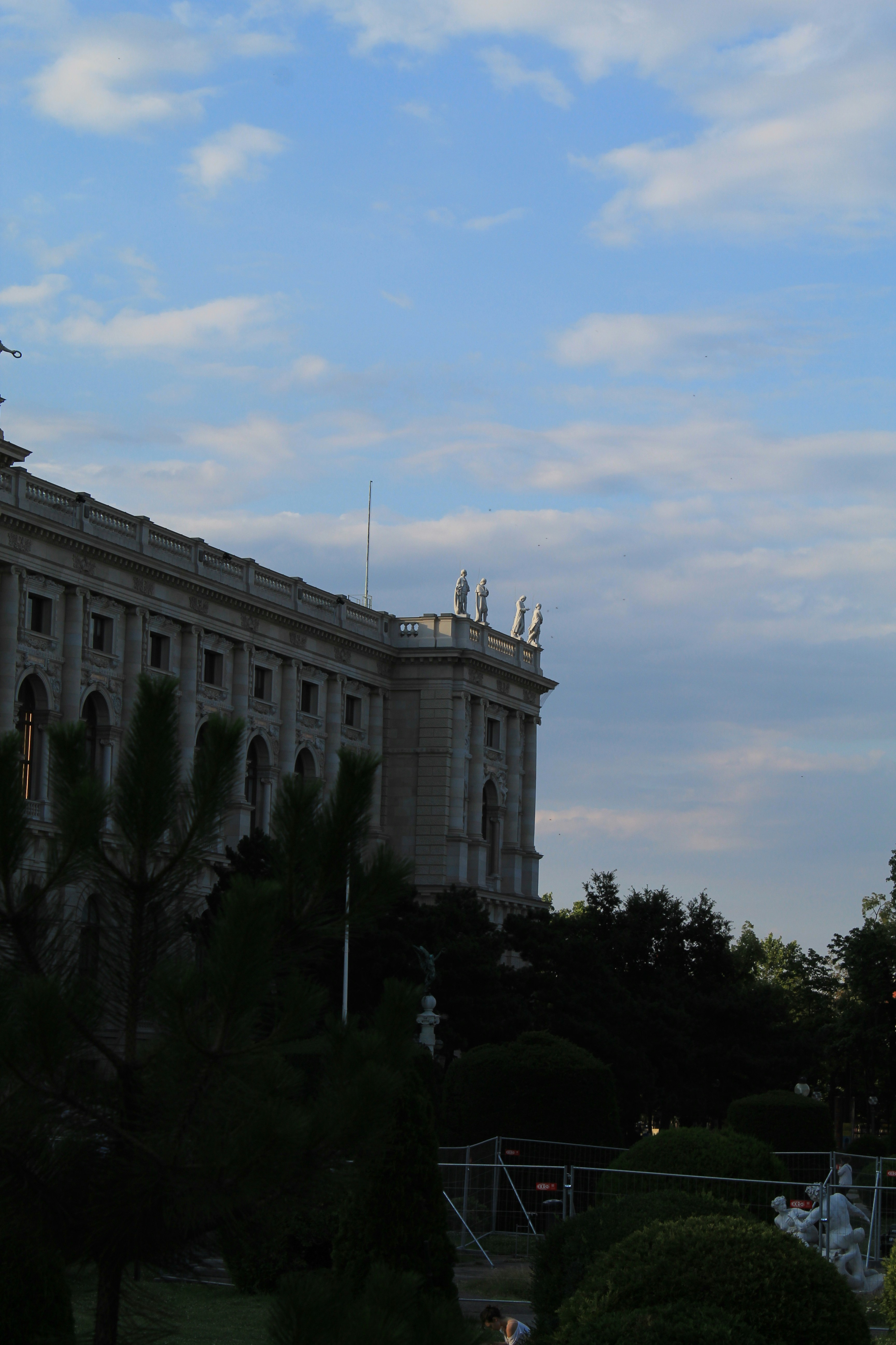 Whispers of History: Architectural Elegance Under a Blue Canvas
