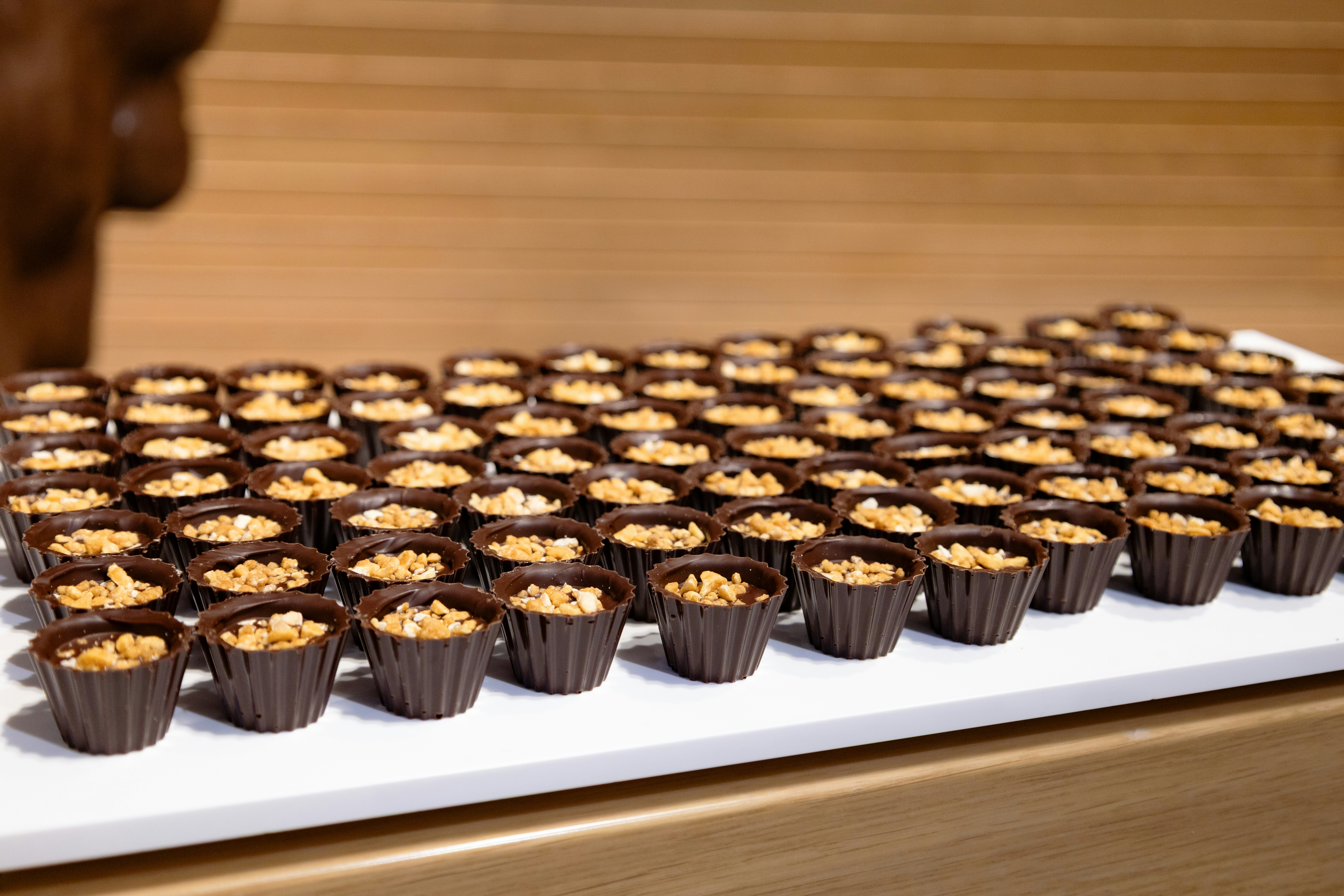 A Symphony of Chocolate Cups: A Culinary Arrangement