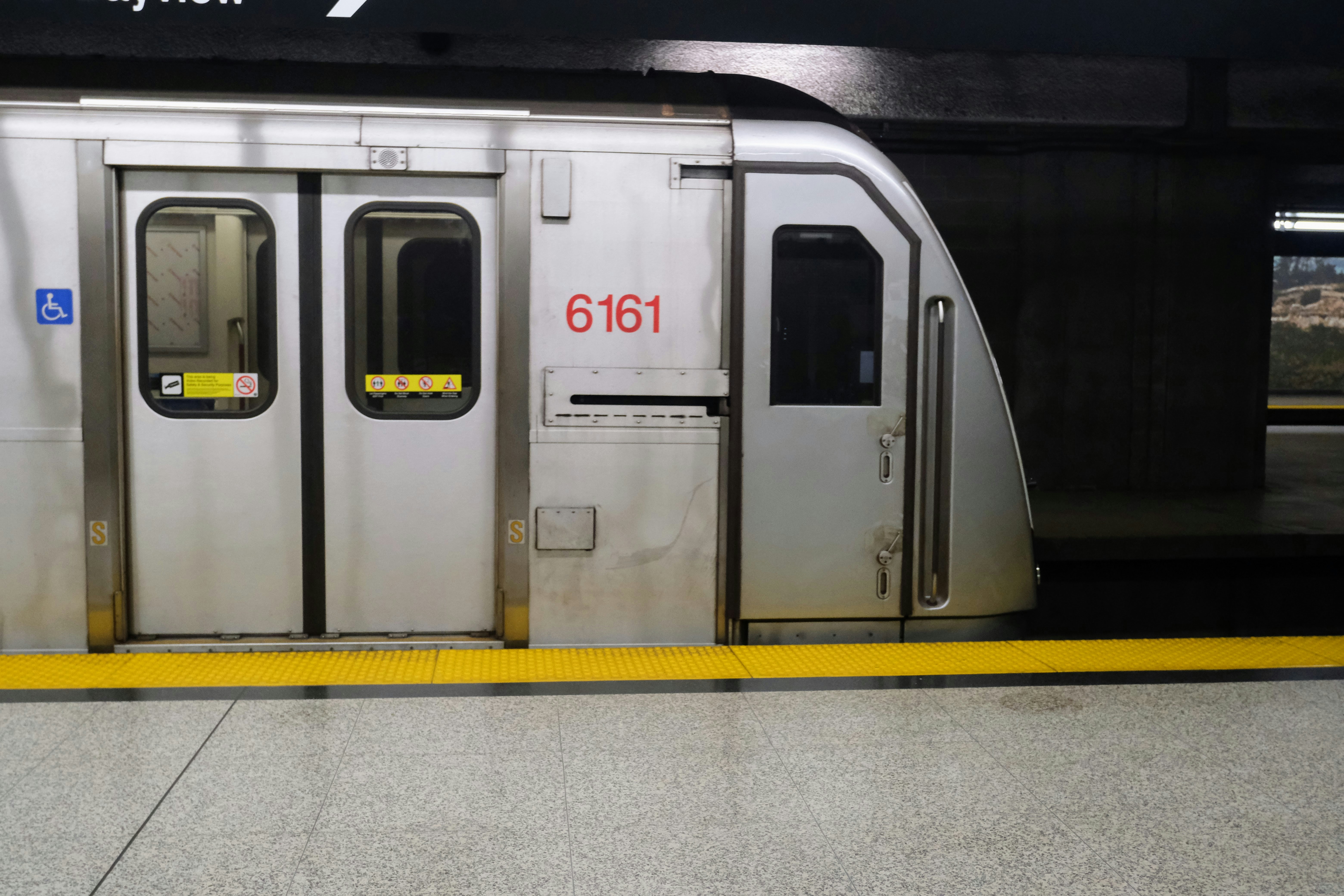 Subway car doors are shown at the station. photo – Free Toronto Image ...