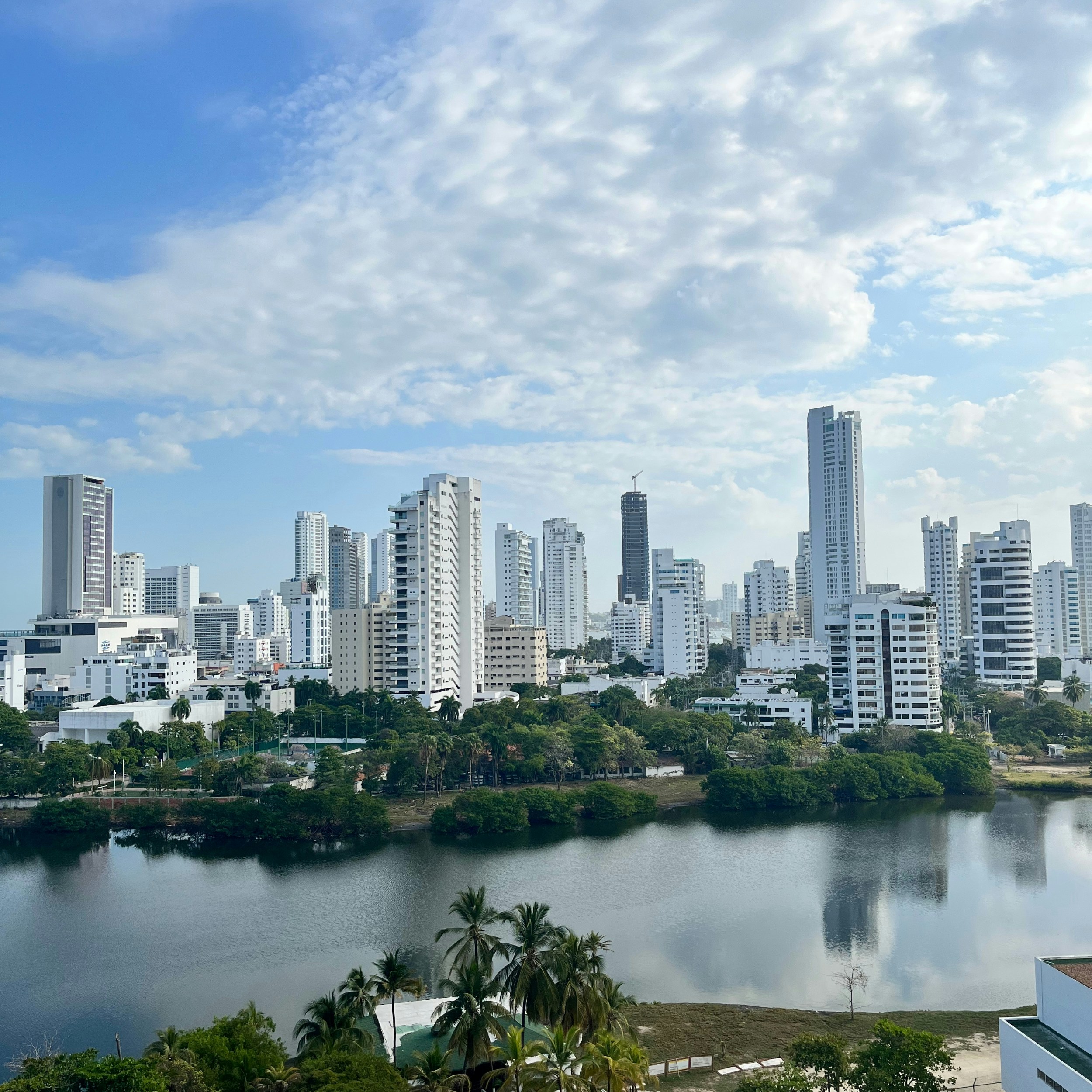 A city skyline stands beside calm water. photo – Free Image on Unsplash