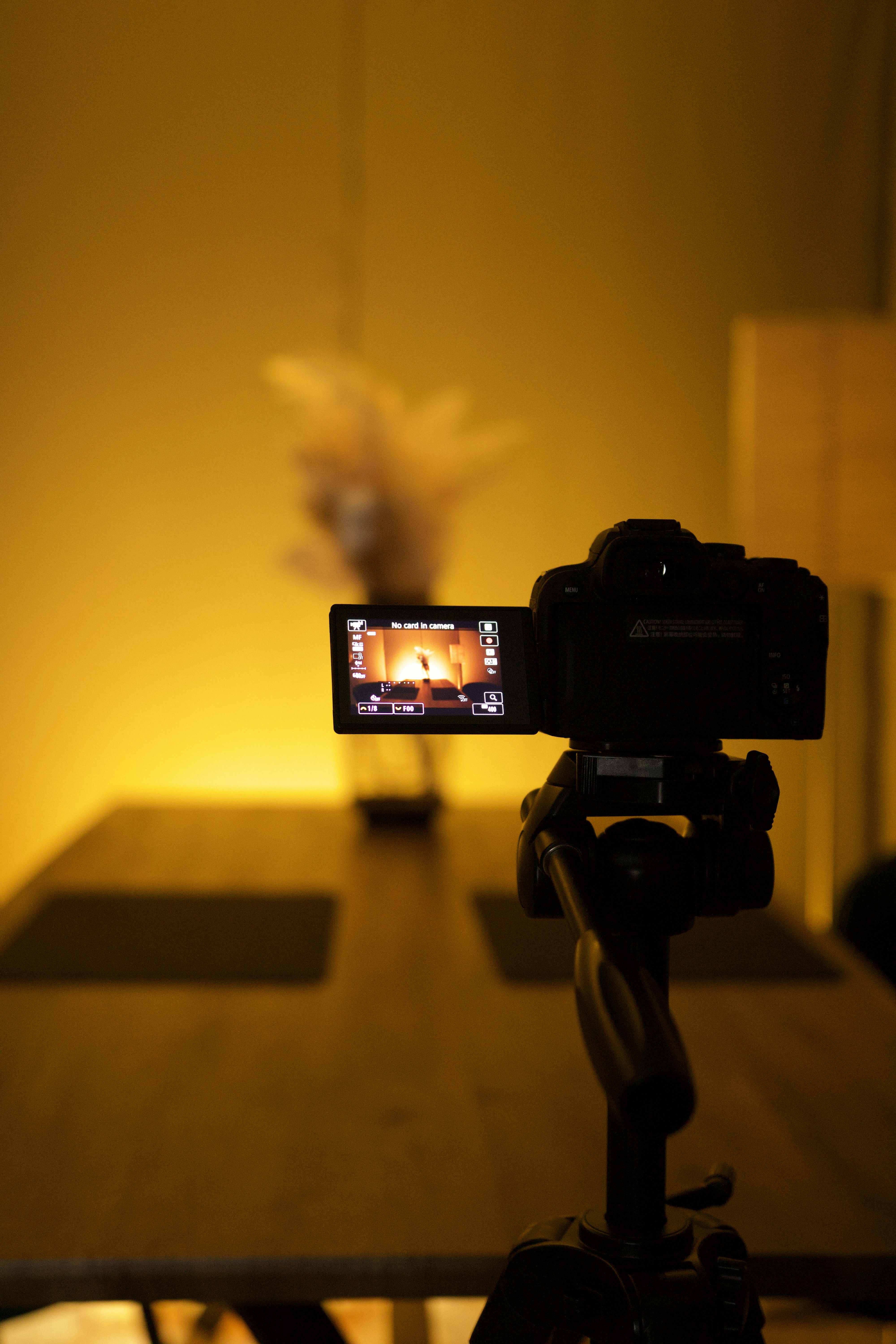Camera filming a still life on a table. photo – Free Photography Image ...
