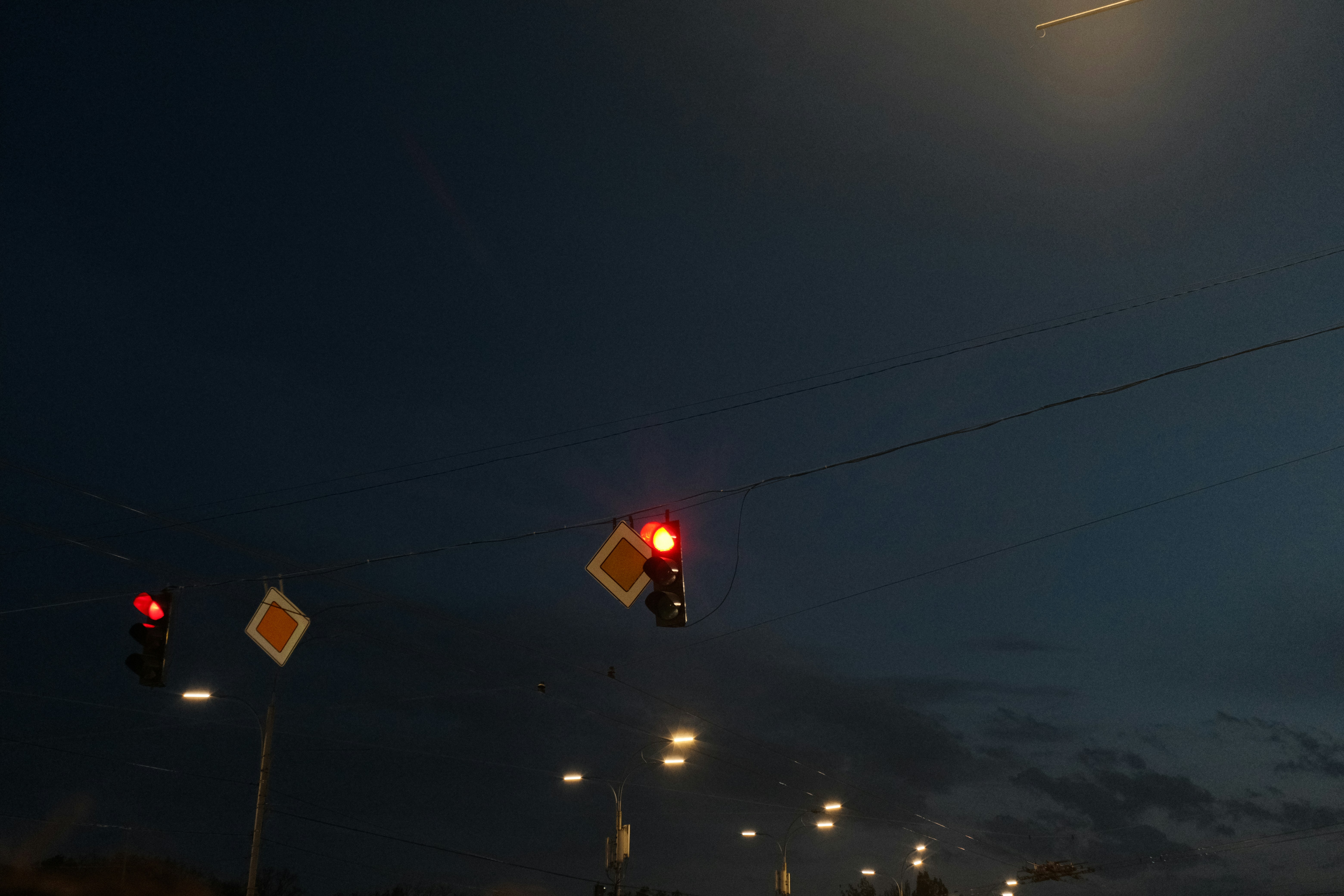 Crimson Signal at the Nocturnal Crossroads