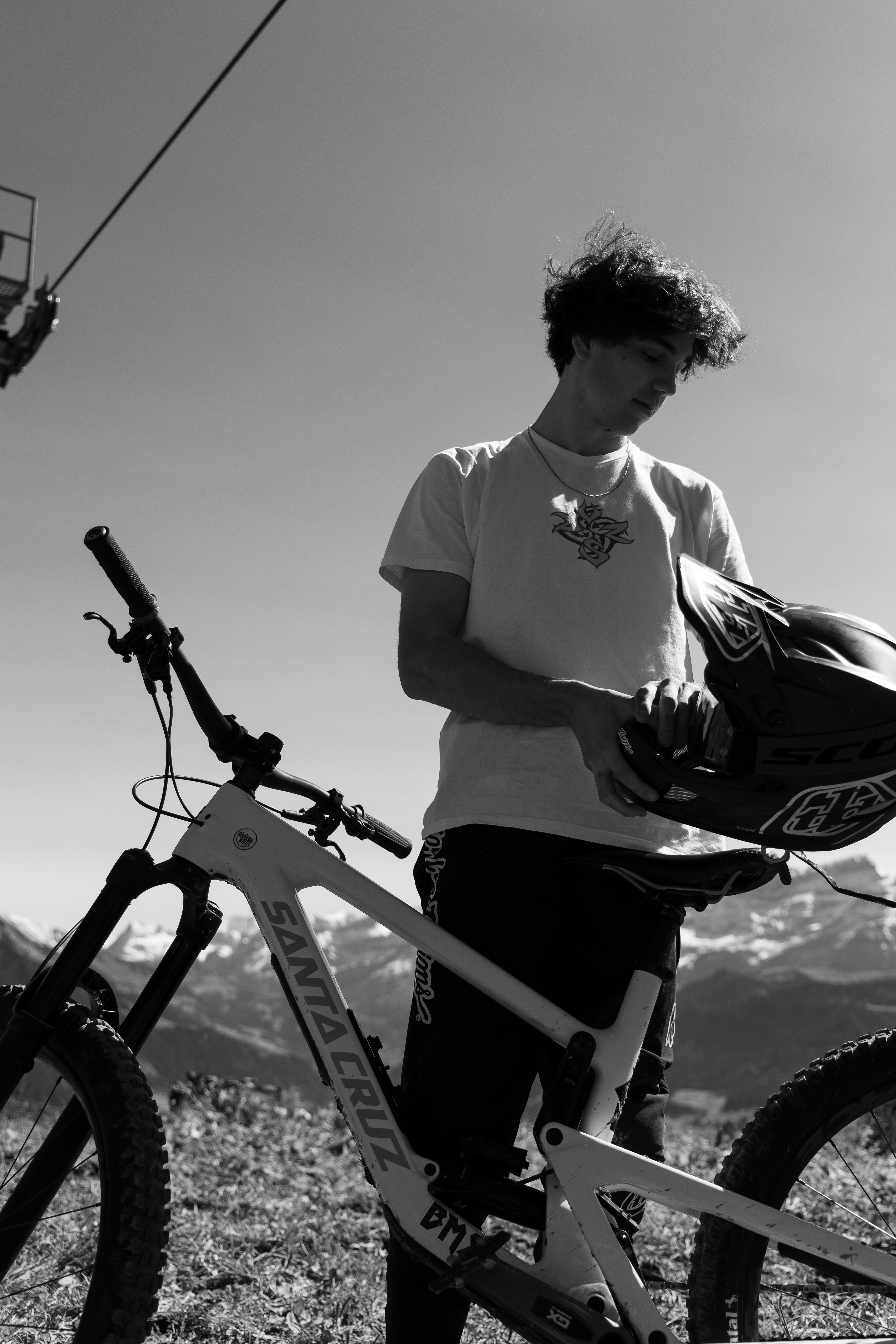 Youthful Rider Revealed: Quiet Moment With a Mountain Bike