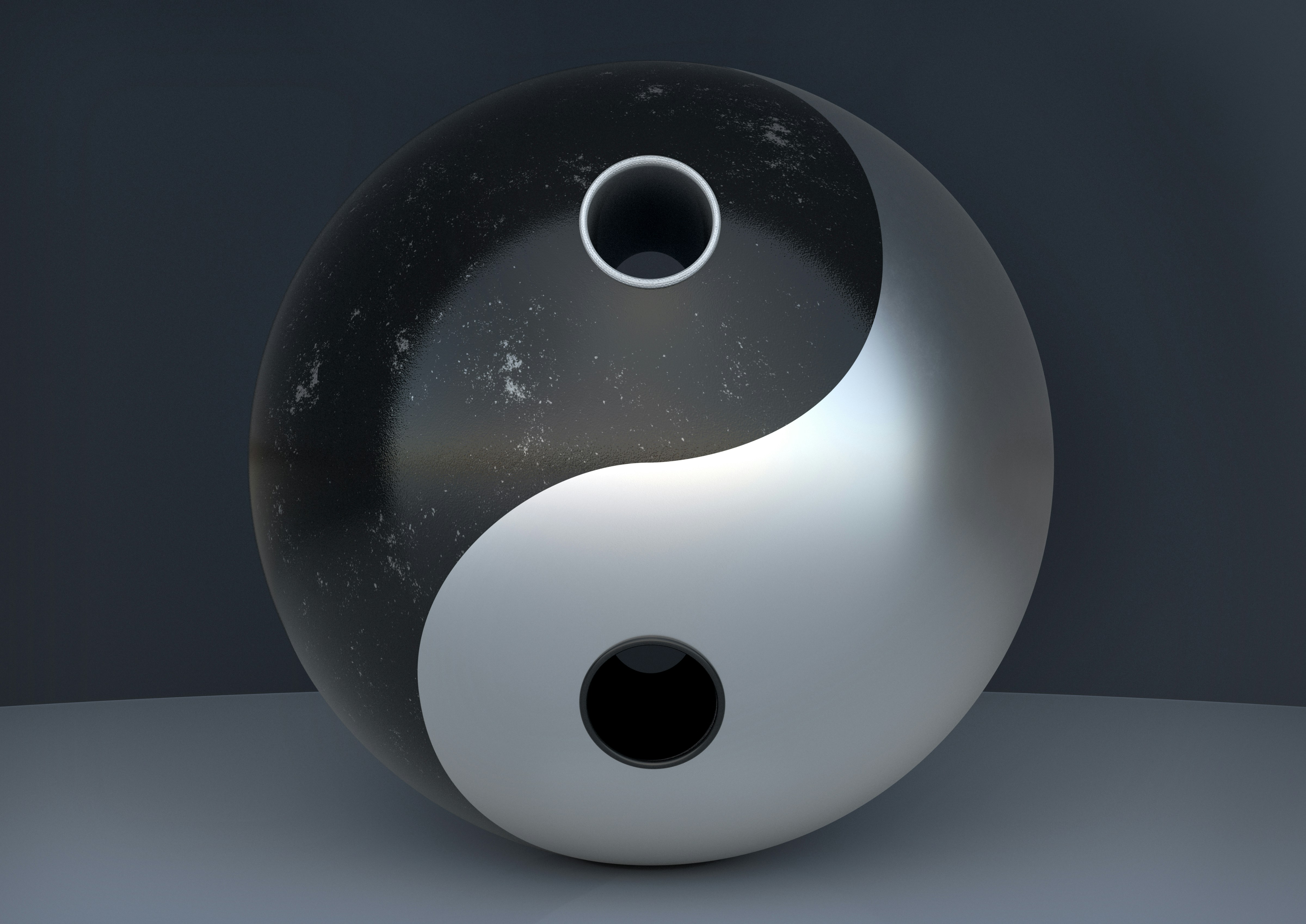 A yin yang symbol represents balance and harmony. photo – Free Black ...