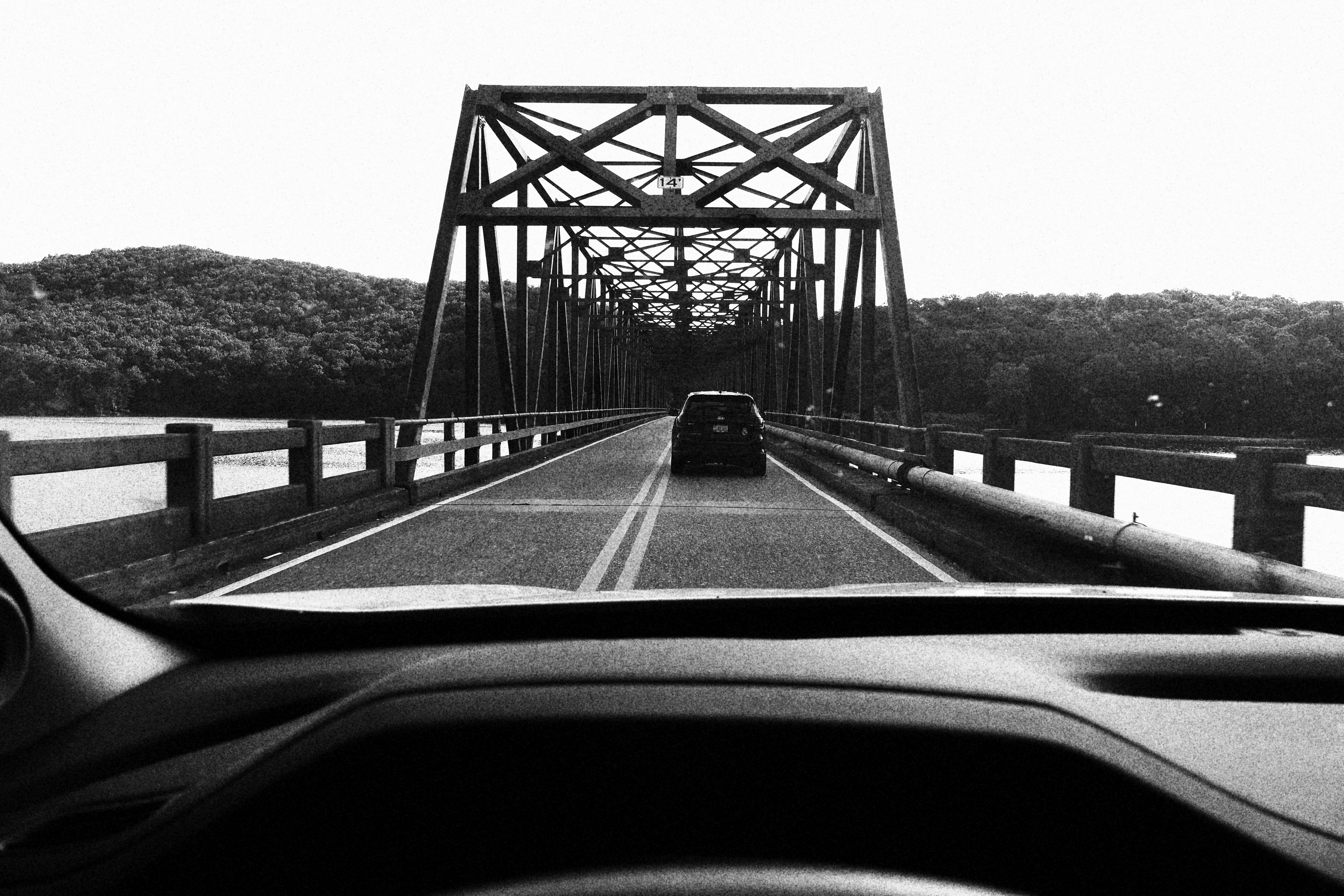 Symmetry in Steel: A Driver's Perspective on a Truss Bridge